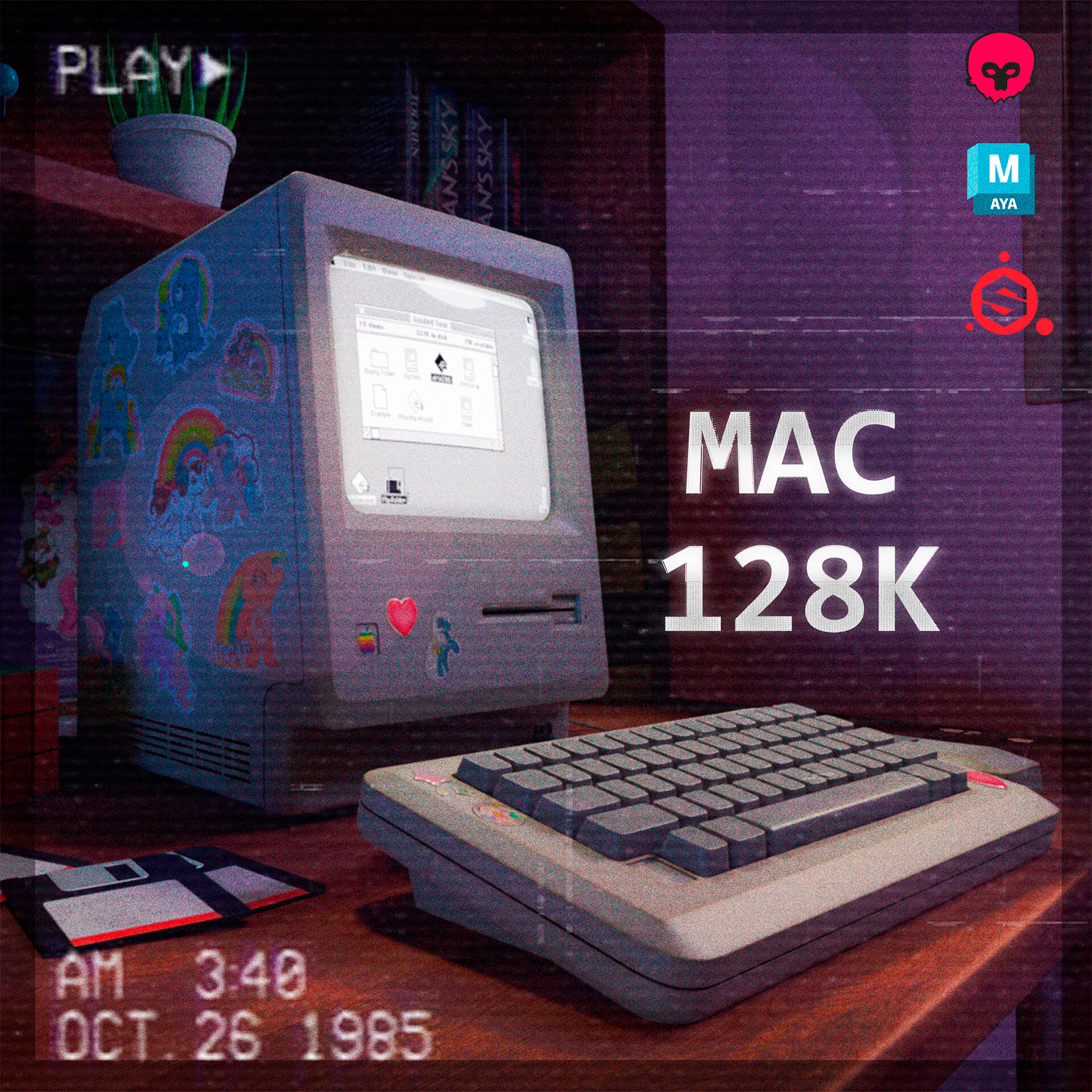 ArtStation - Mac 128k 3D Model