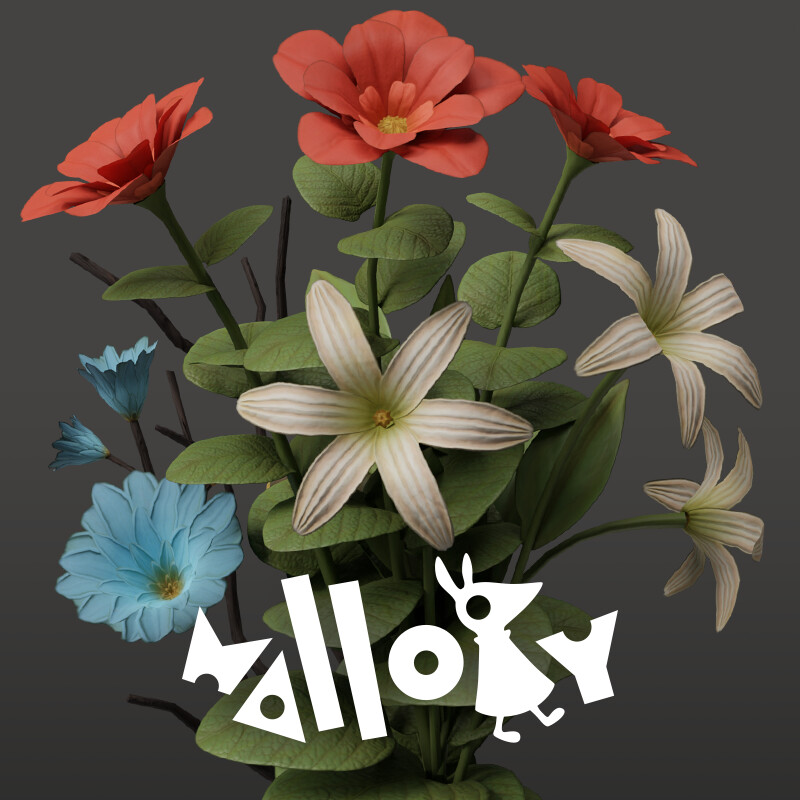ArtStation - Mallory — Flowers and Houseplants