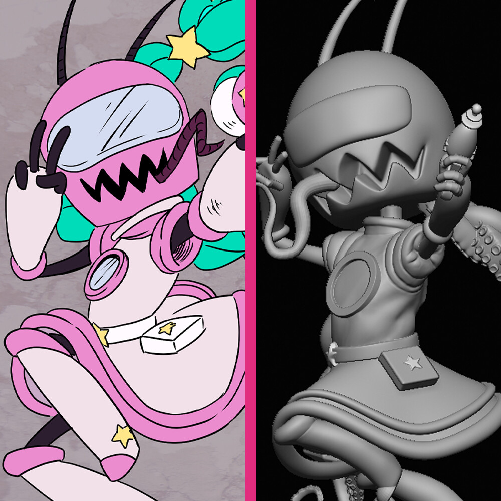 ArtStation - Collaboration: Alien Girl Model