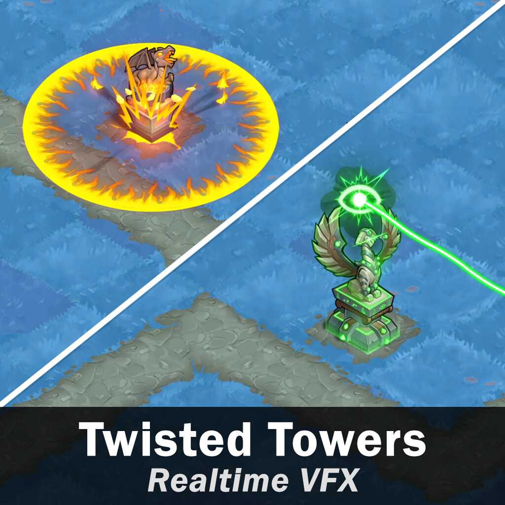 ArtStation - Twisted Towers Realtime VFX