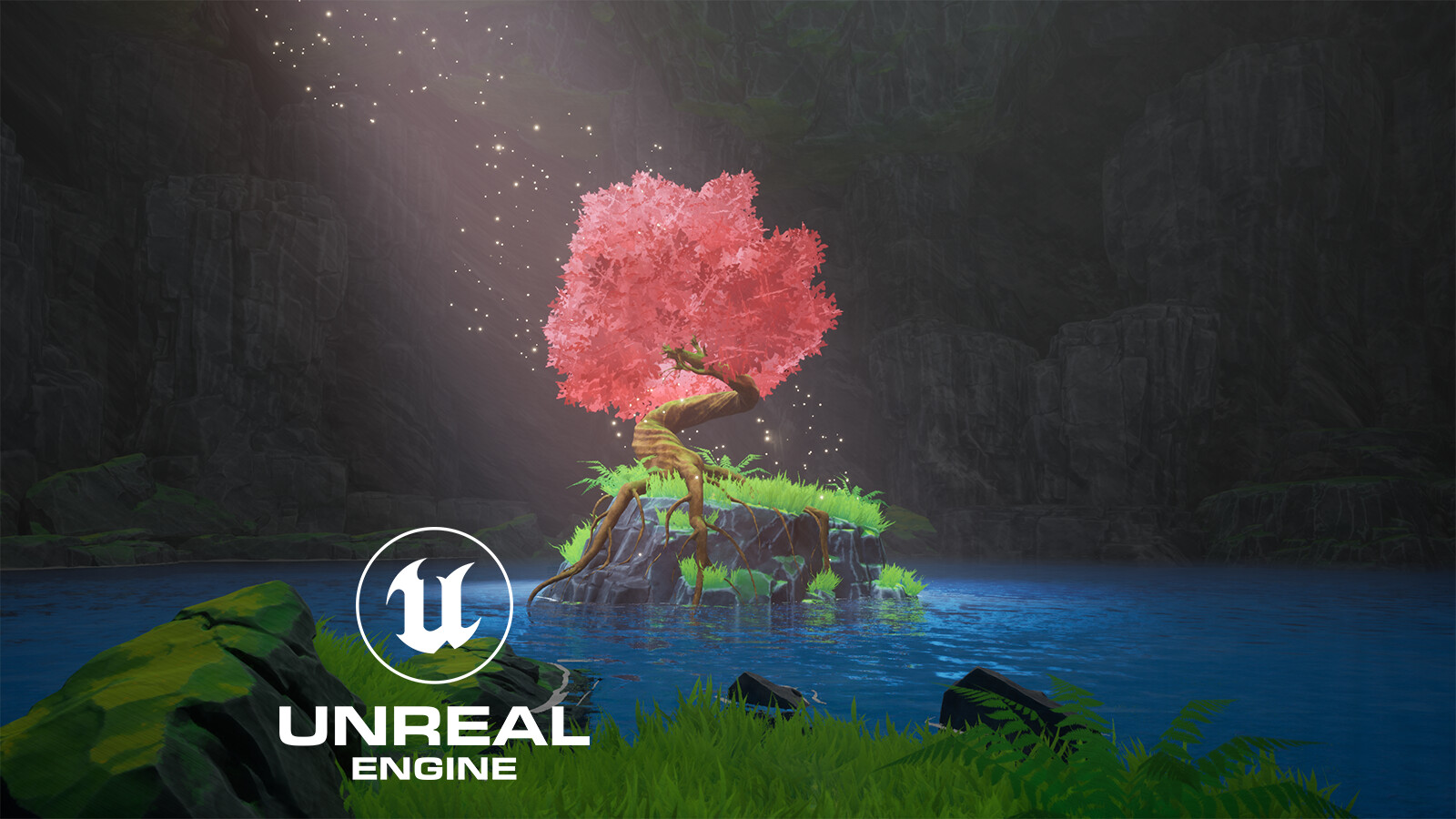 ArtStation - Magic Tree on Cave