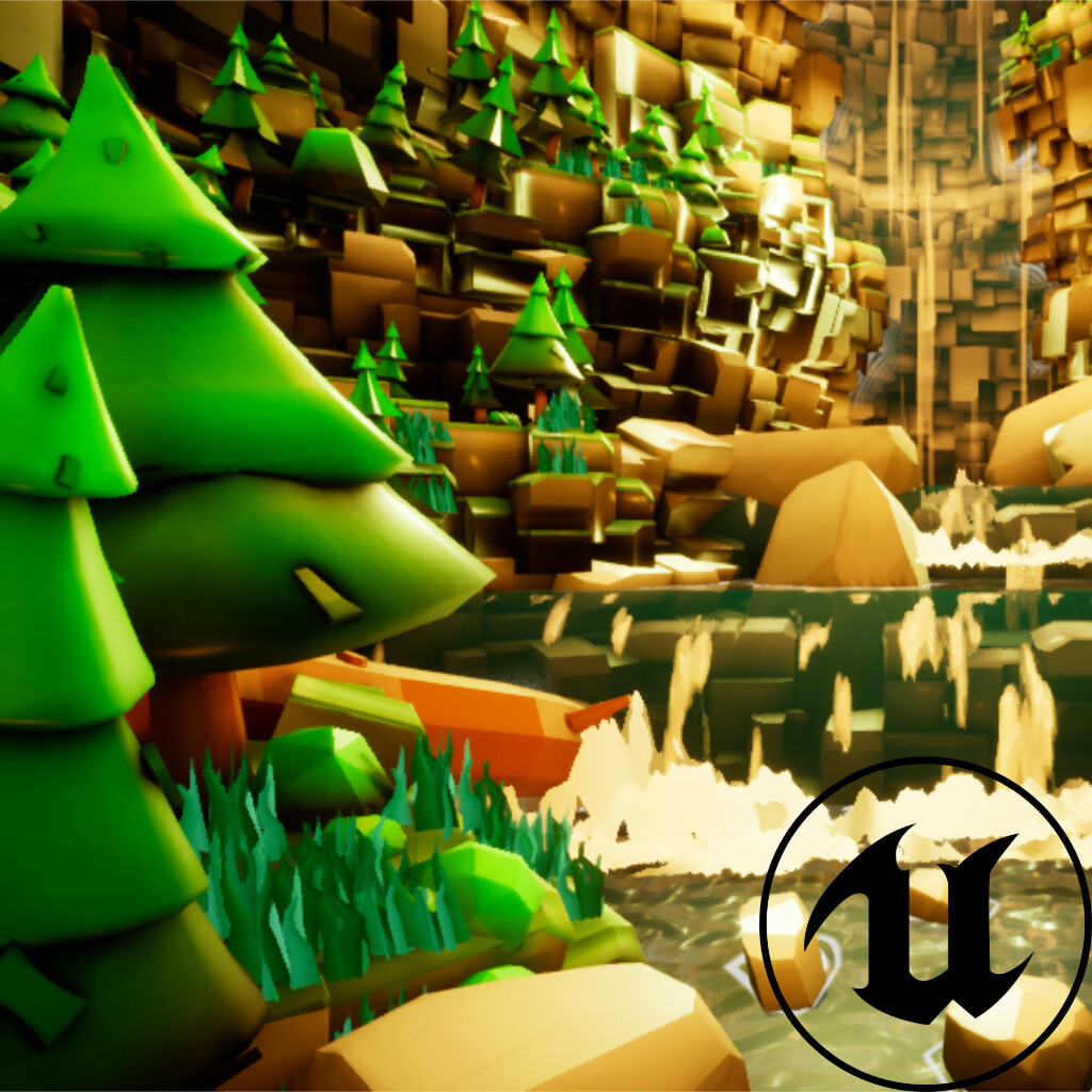 ArtStation - Stylized Lake Environment