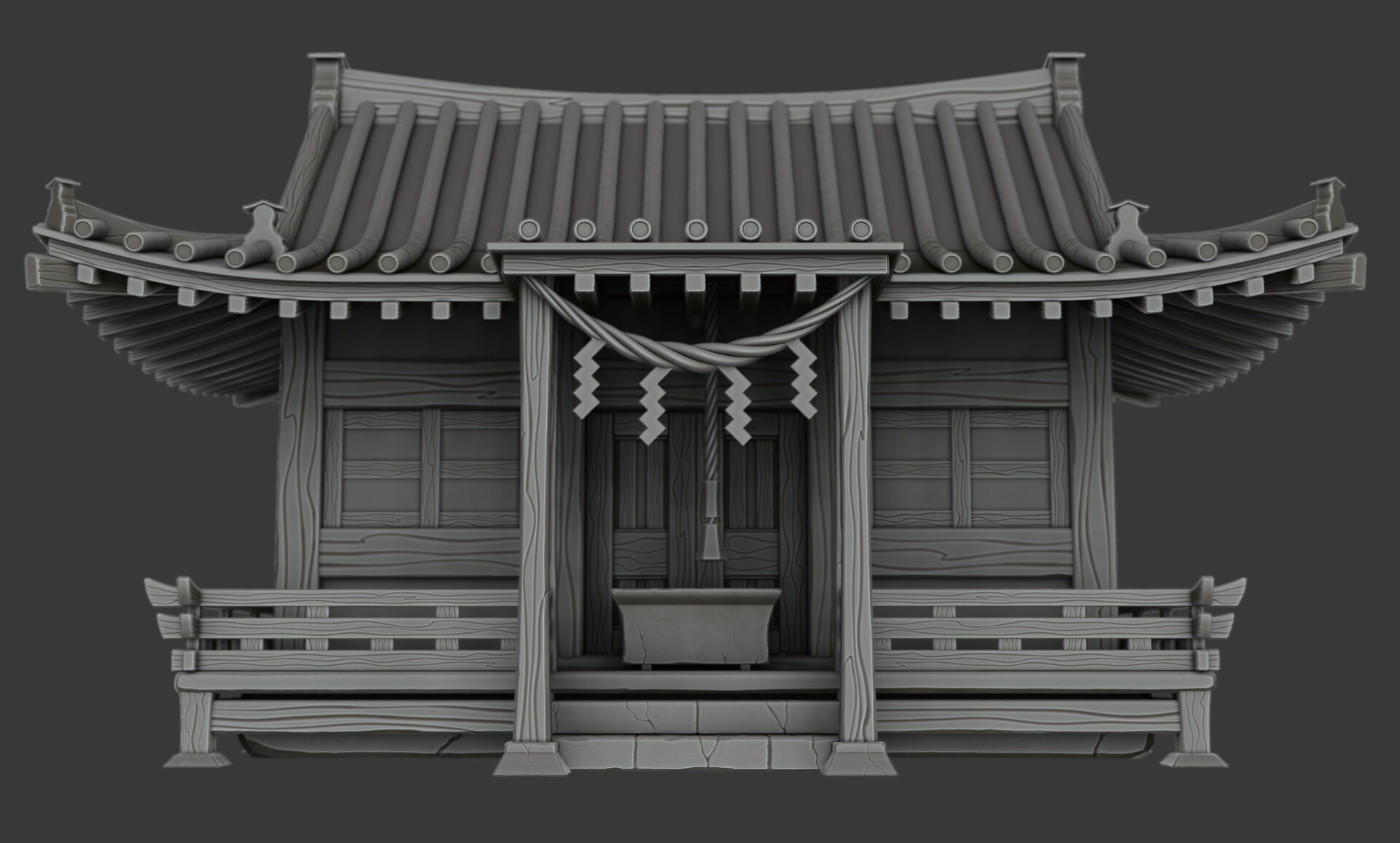 ArtStation - Stylized Shinto Shrine