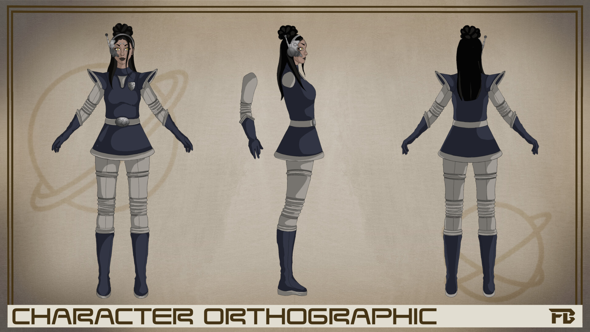 ArtStation - University Project (Y2) - Character Design for 3D project
