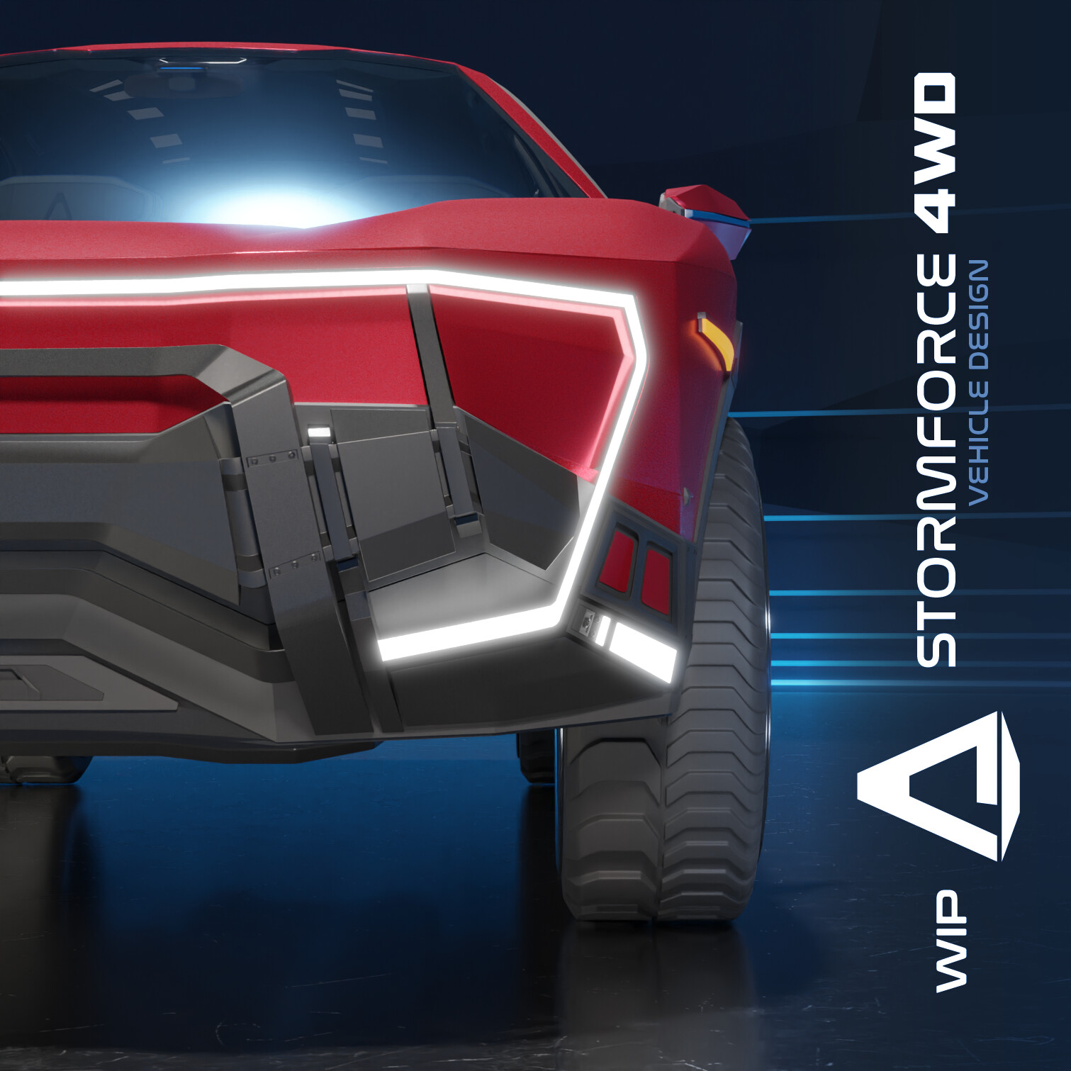 ArtStation - STORMFORCE 4WD (Wip) High Poly