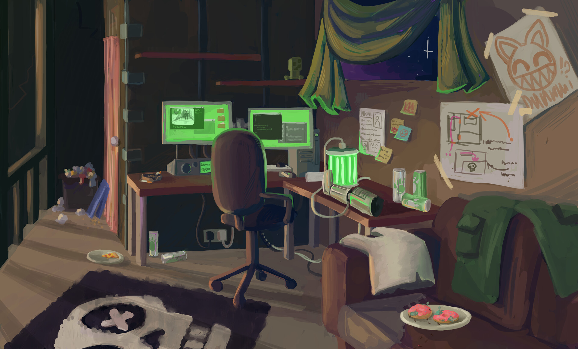 ArtStation - Cyber room