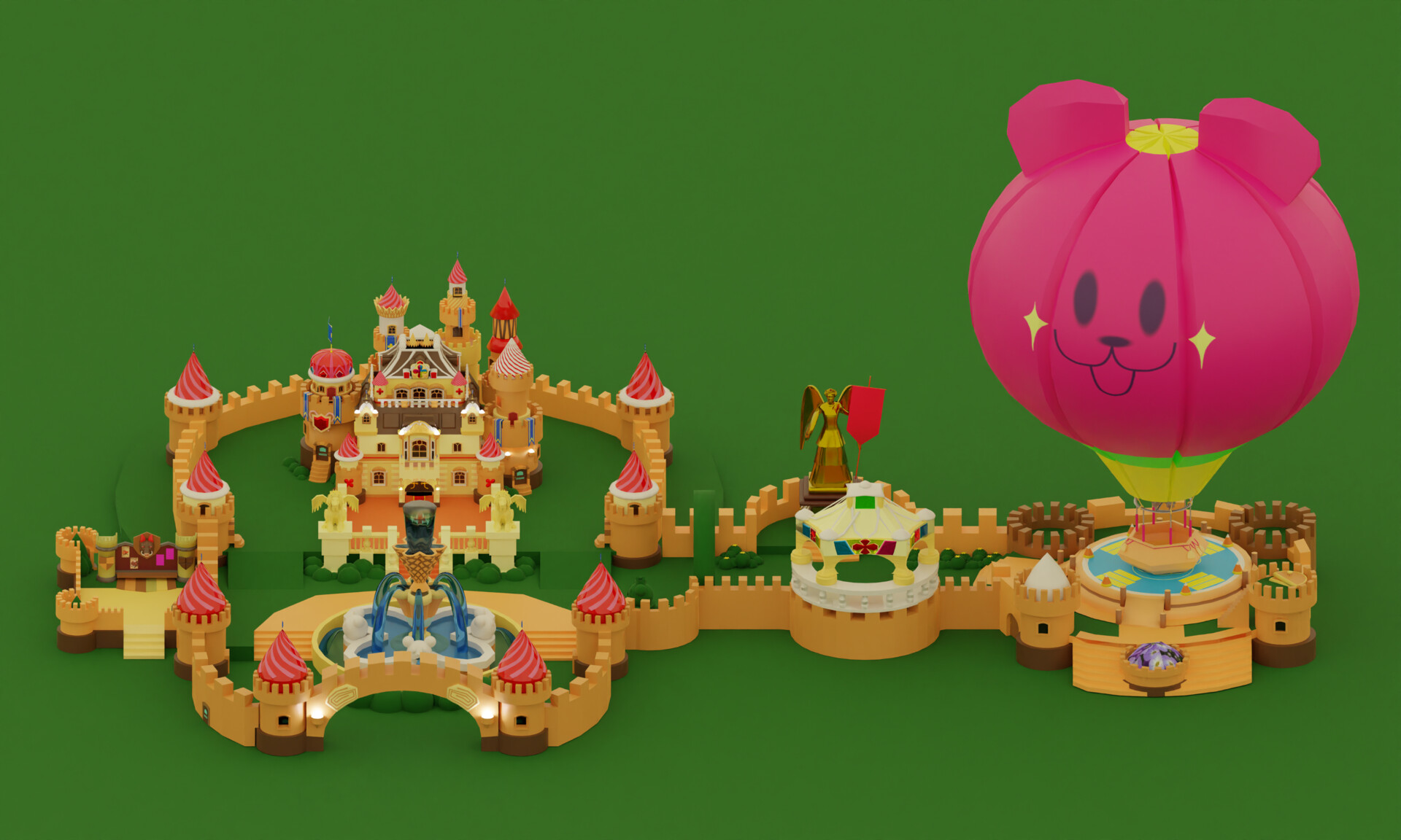 ArtStation - cookie run kingdom castle 3D fanart
