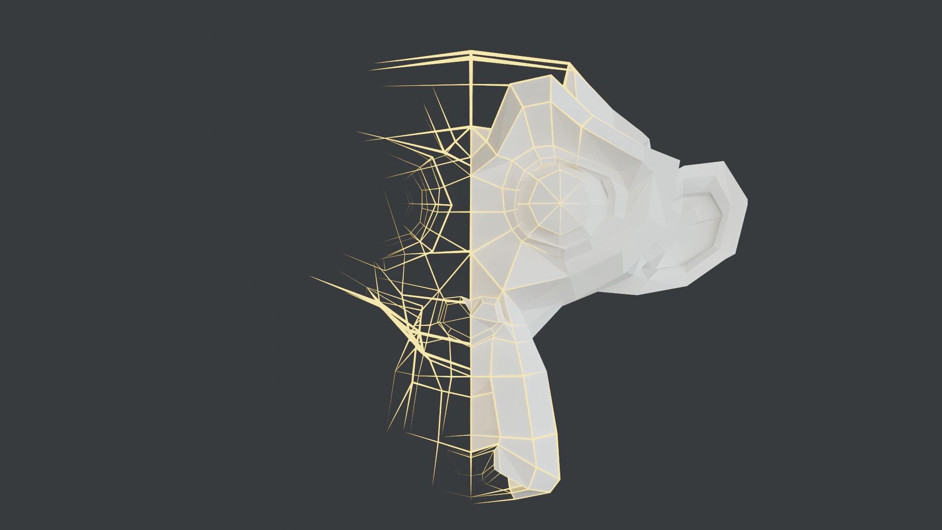 ArtStation - Procedural Wireframe (Dis)Appearing Animation