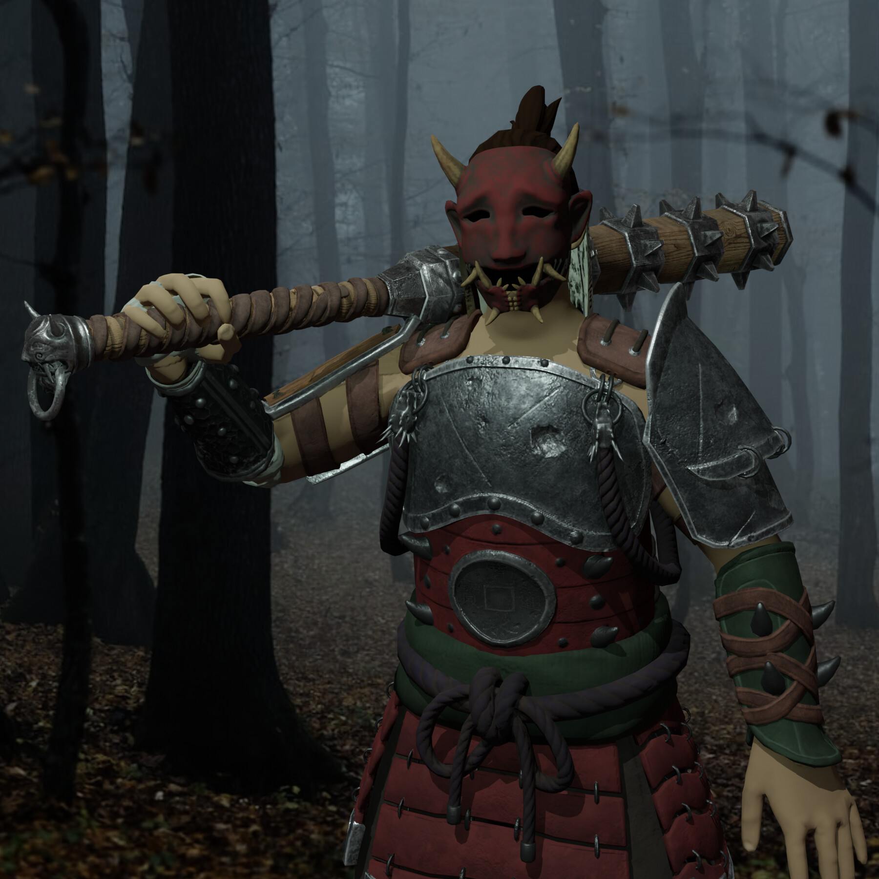 ArtStation - Oni Warrior - Miniature