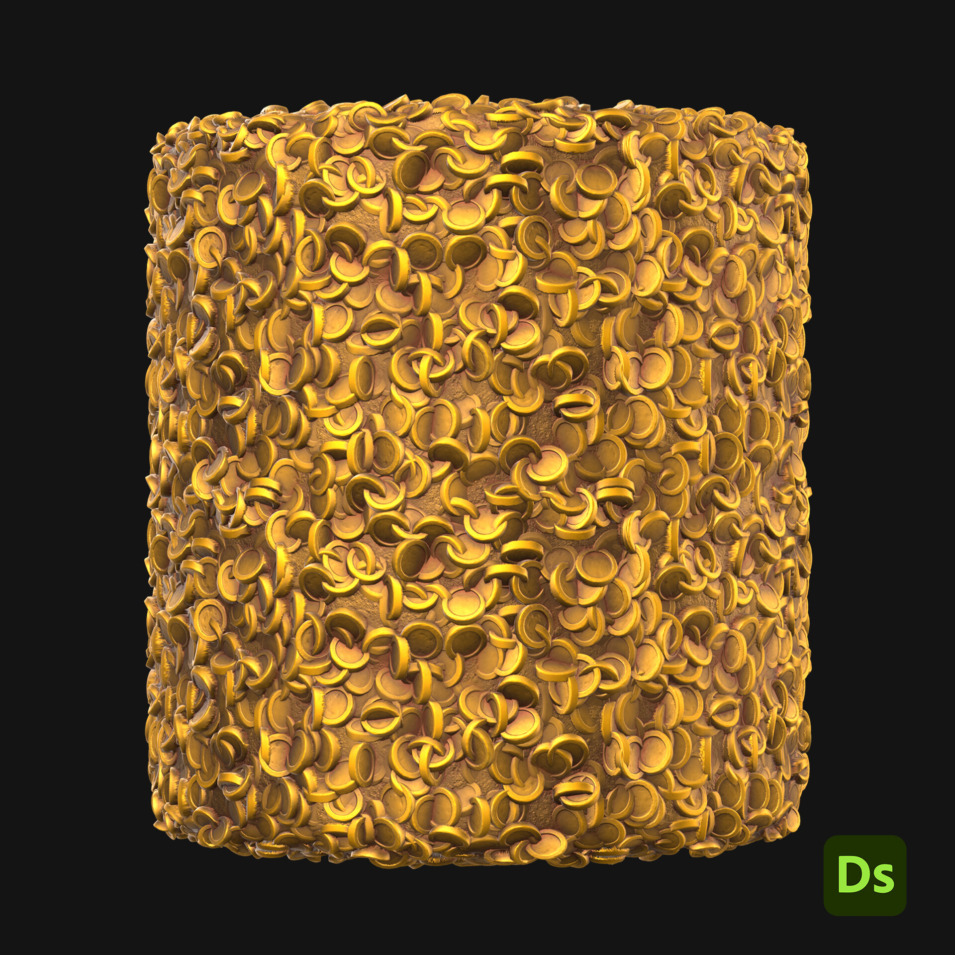 ArtStation - Stylized Pile of Gold Coins