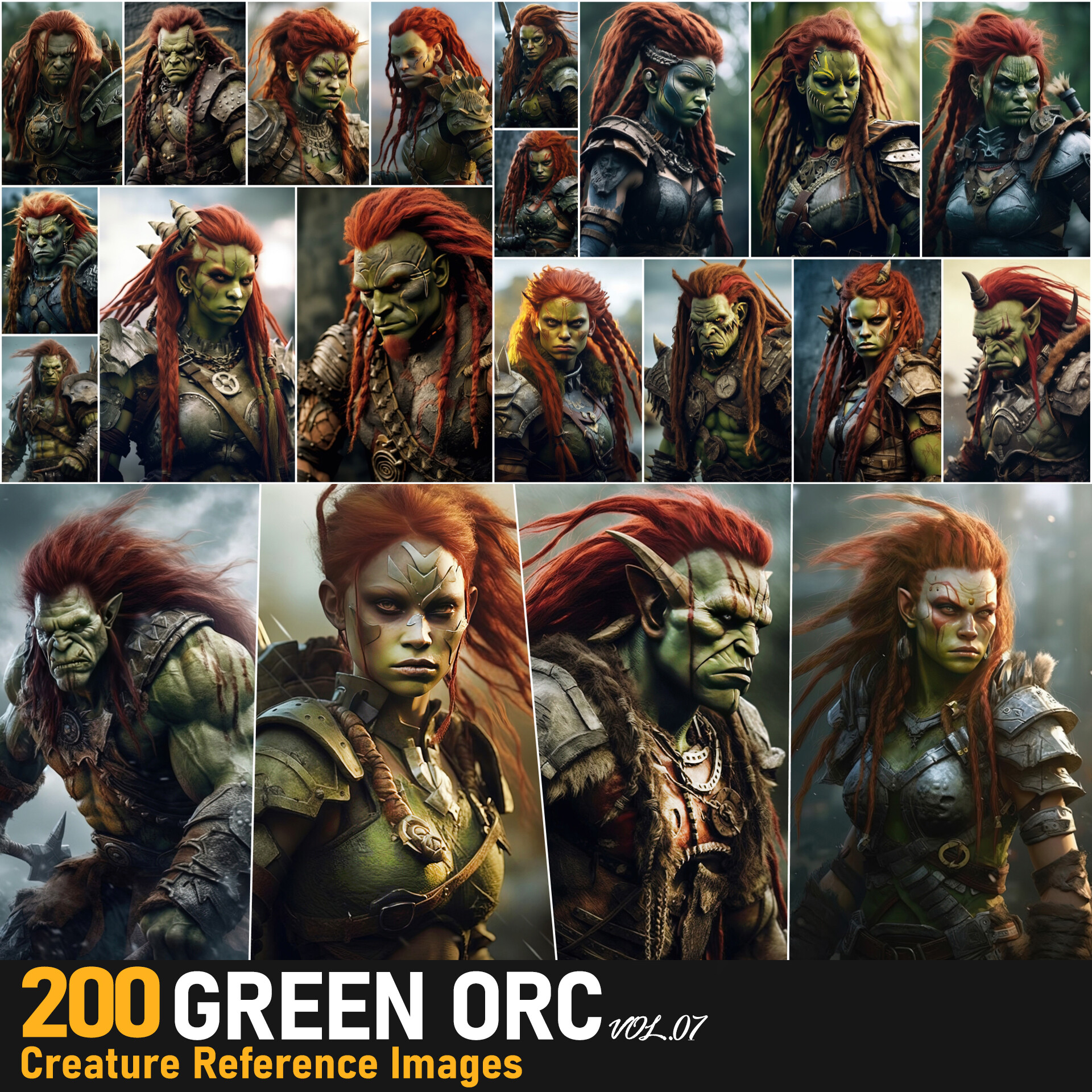 ArtStation - Green Orc VOL.07|4K Reference Images