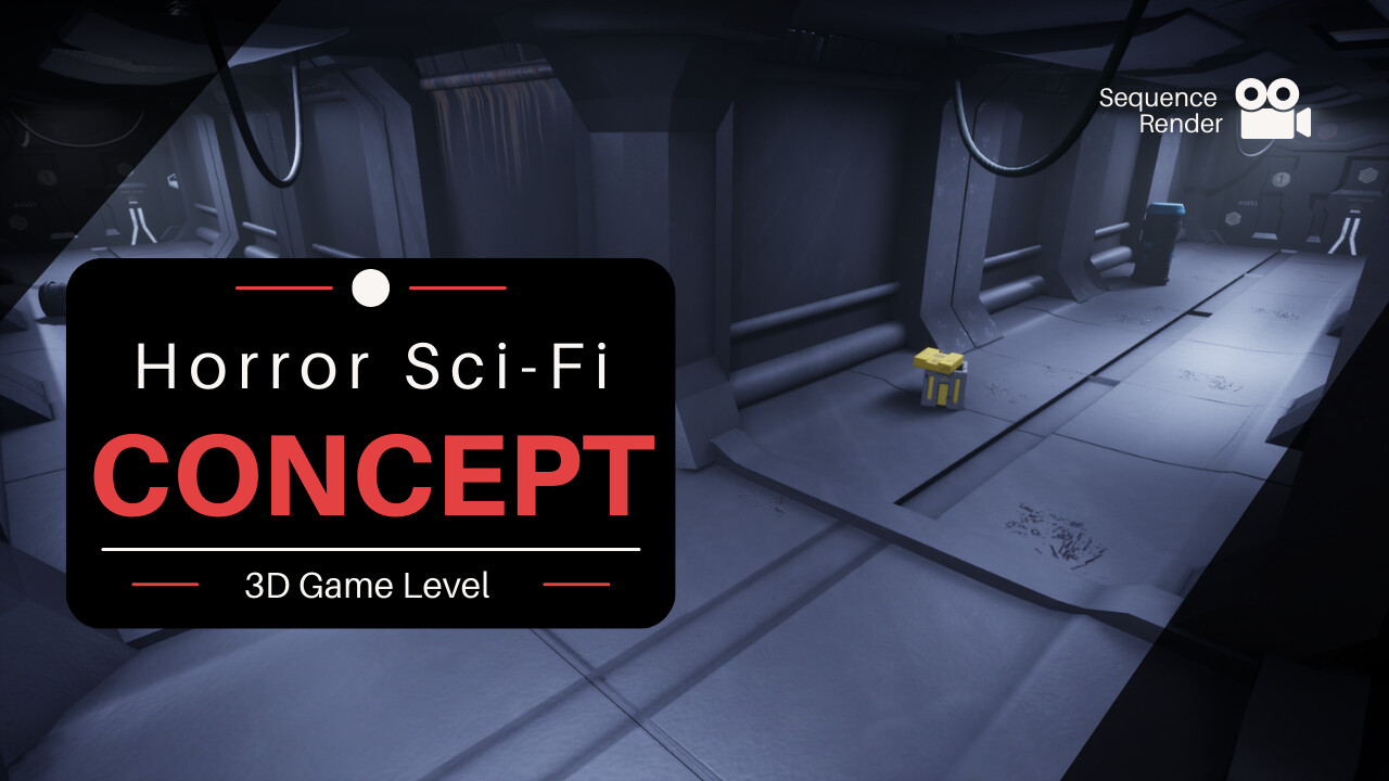 ArtStation - Horror Sci-Fi 3D Game Level Concept