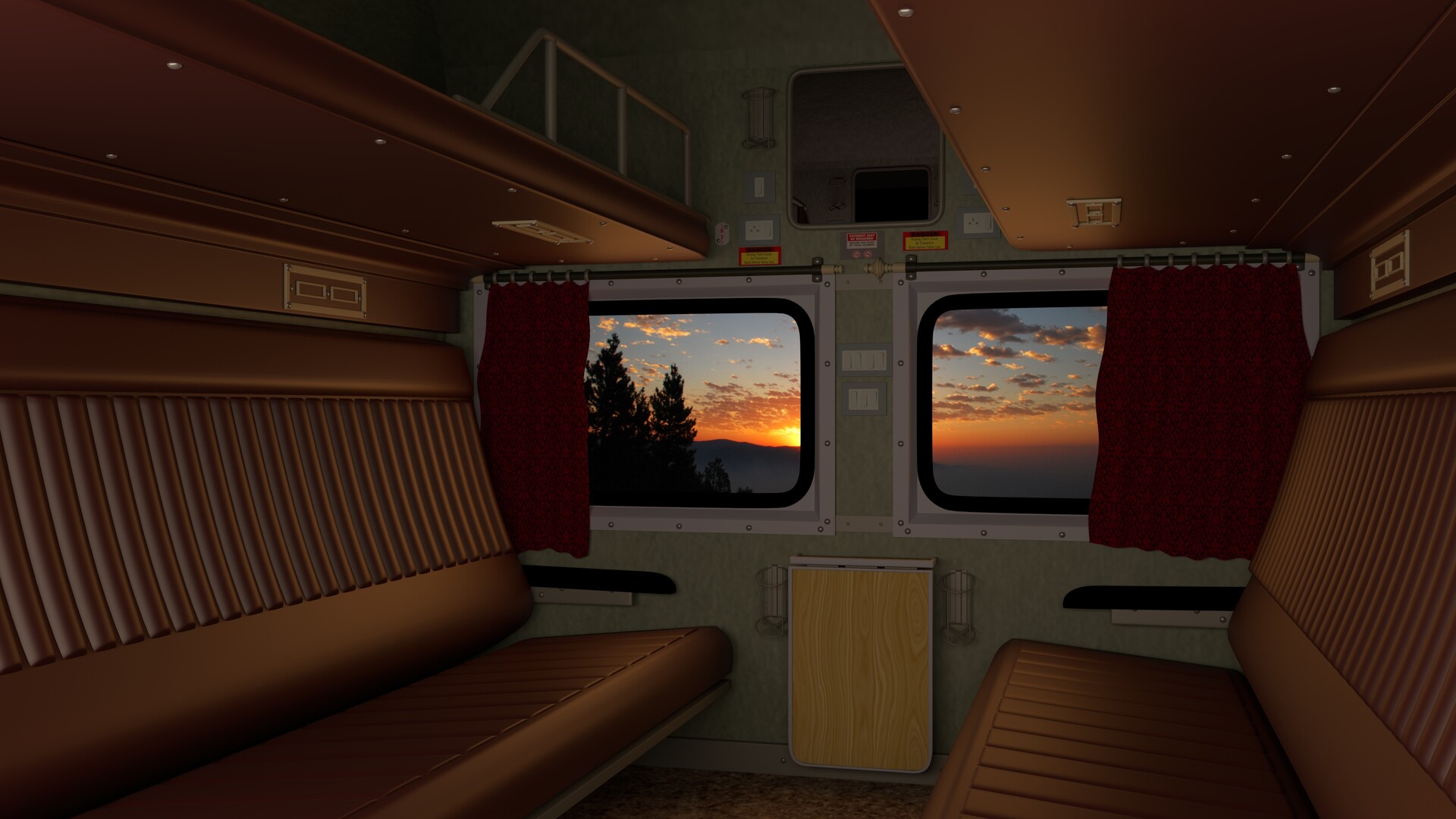 ArtStation - AC-First-Class-Train-Cabin