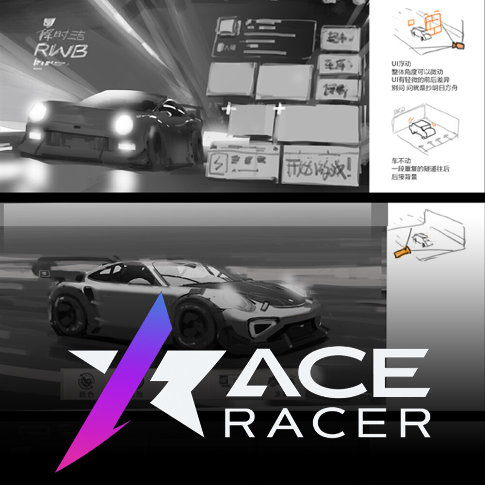 YKKZ - Works of ACE RACER (2019-2020, NETEASE) : interface, props and ...