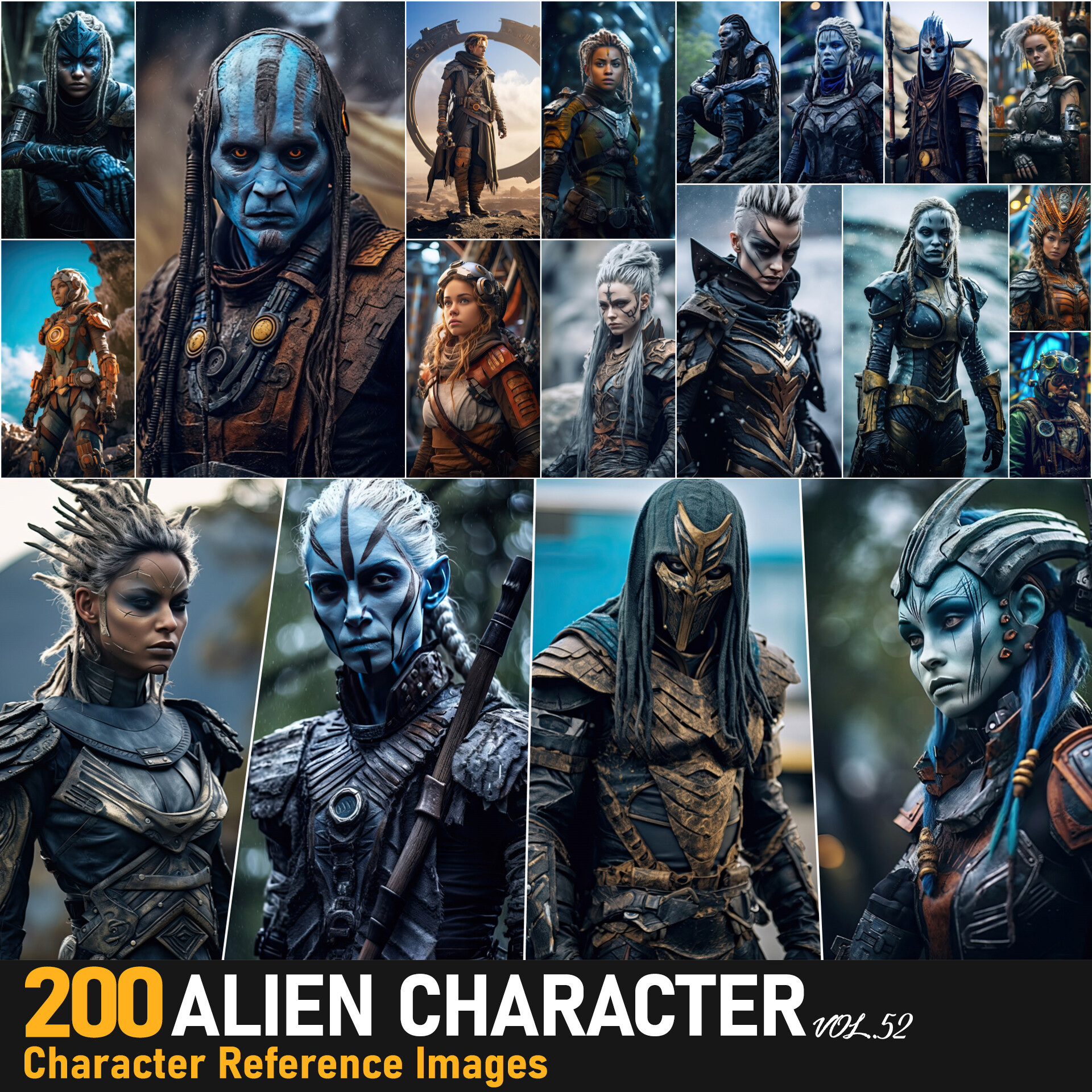 ArtStation - Alien Character VOL.52|4K Reference Images