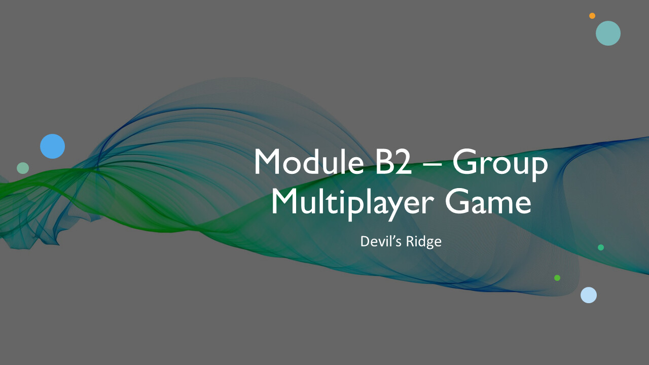 ArtStation - Module B2 Group Game - Devil's Ridge