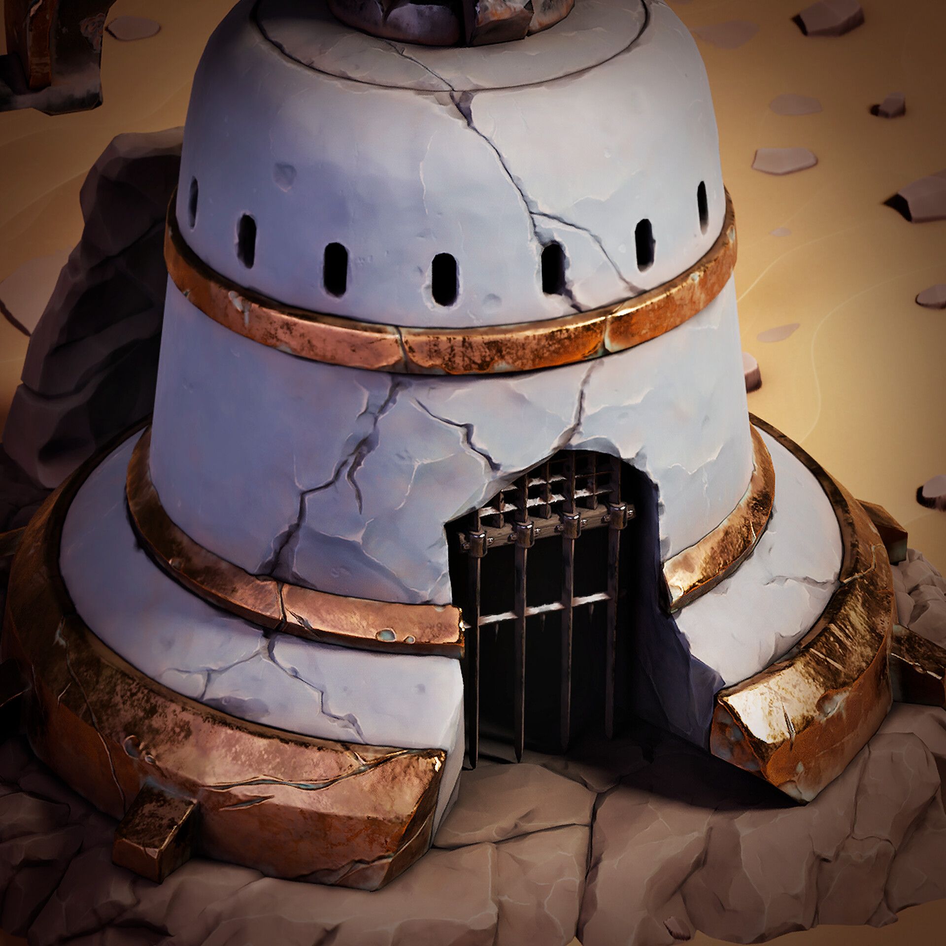 ArtStation - Bell shaped house