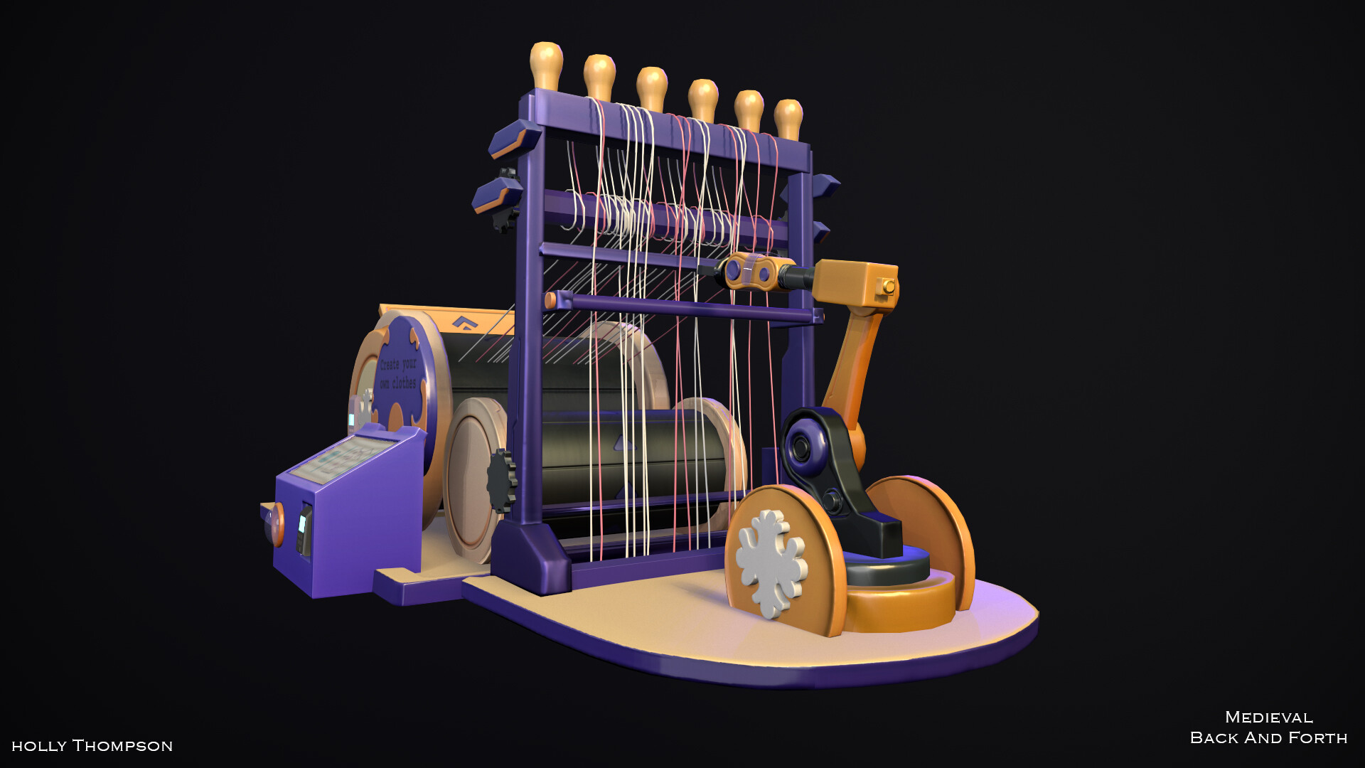 ArtStation - Modern Auto Loom | Artstation Challenge Medieval Back and ...