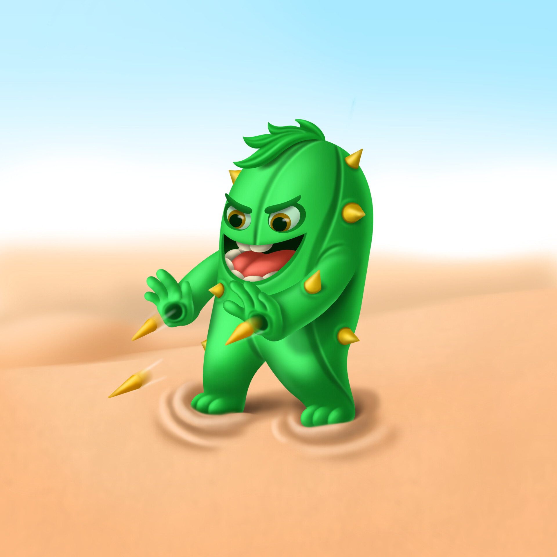 ArtStation - Illustration Cactus Man