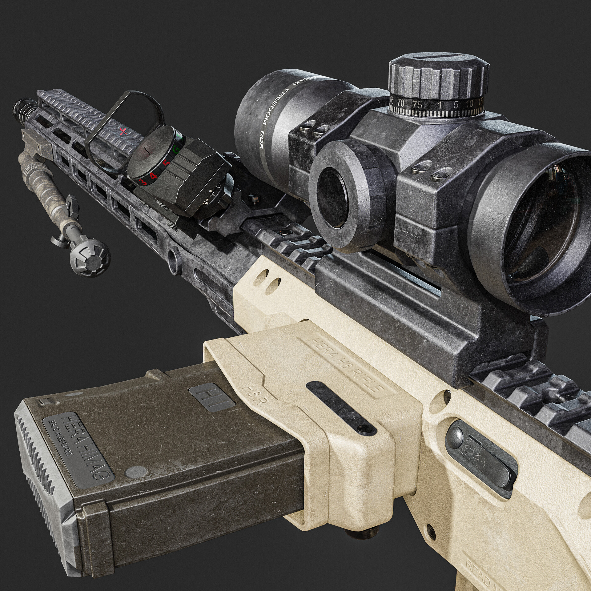 ArtStation - HERA H6 Side-Loading AR-Mag Bolt Action Rifle