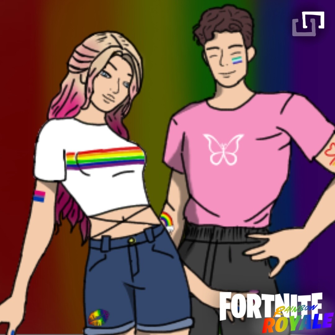 ArtStation - Fortnite Bundle Concept | Rainbow Royale Bundle