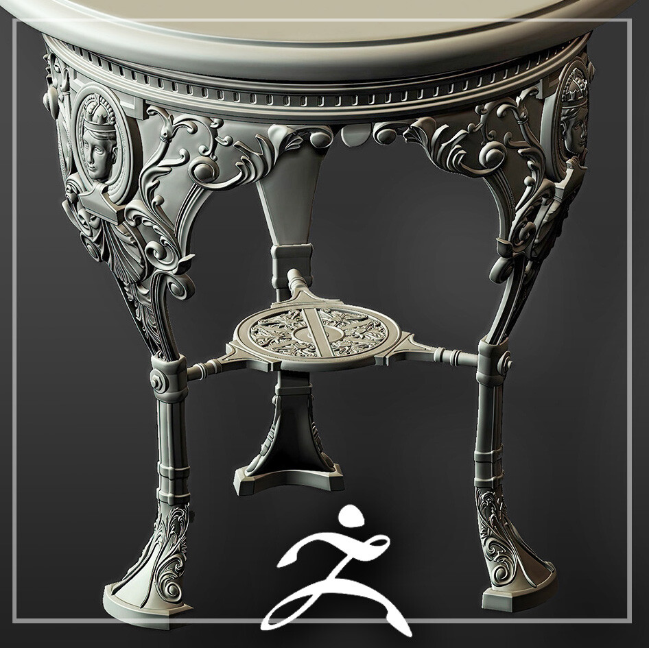 ArtStation - Antique Pub Table