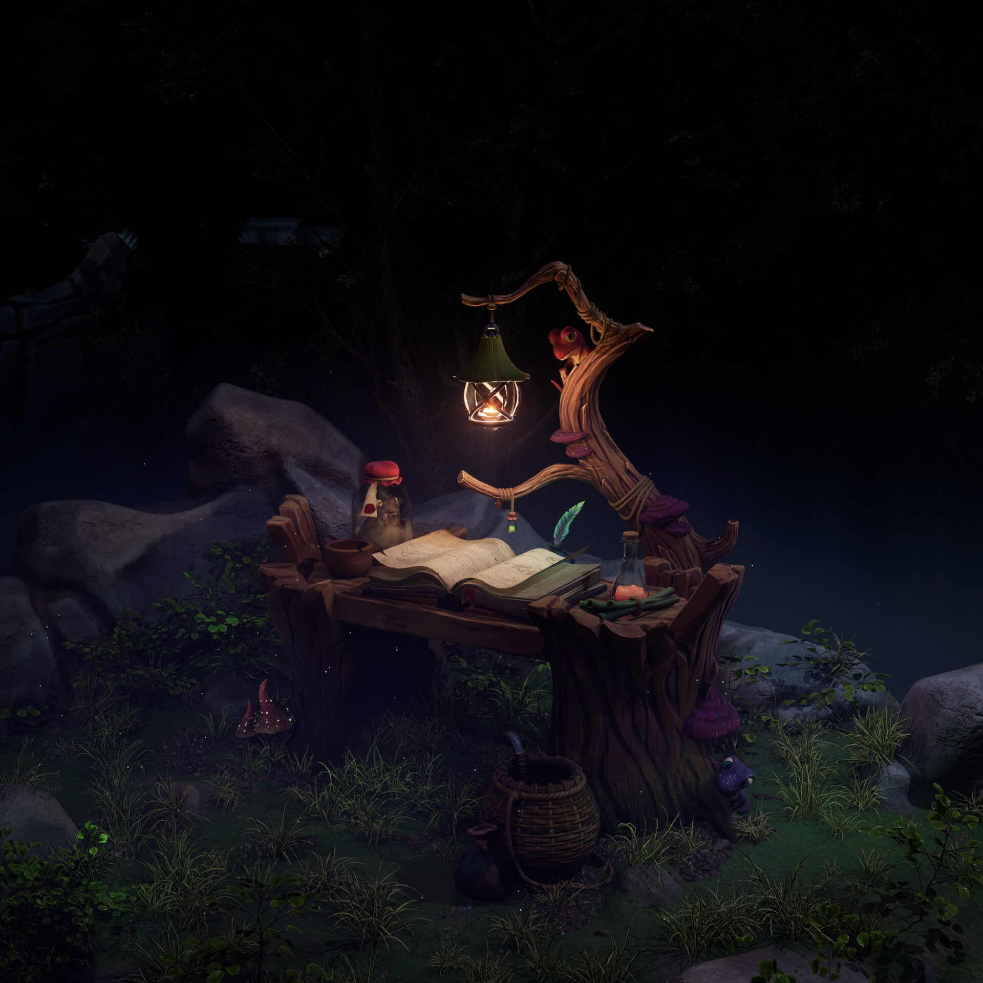 ArtStation - The Witch's Workplace