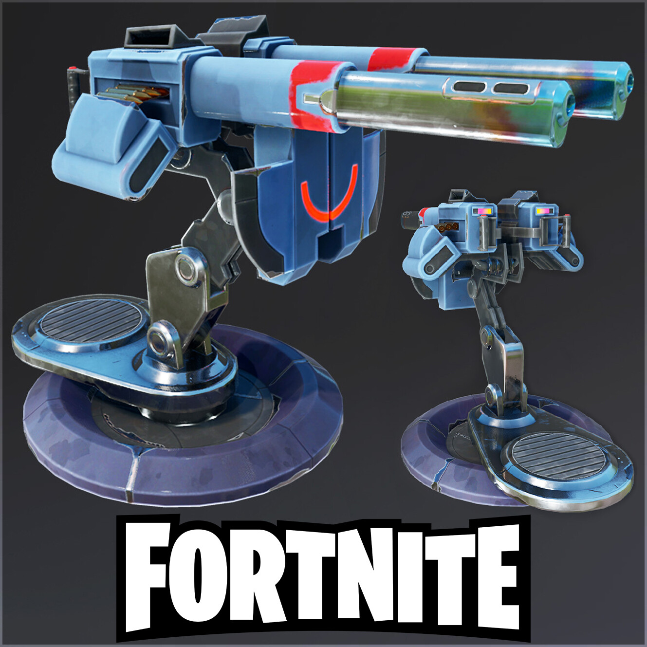 ArtStation - Fortnite Battle Bus Turret