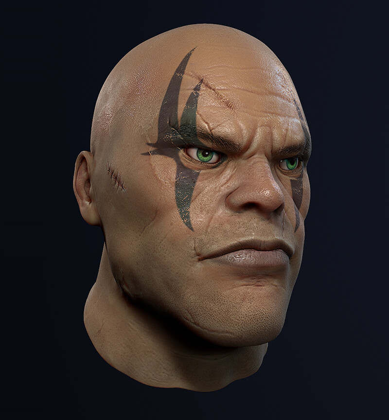 ArtStation - Monster Head Sculpture