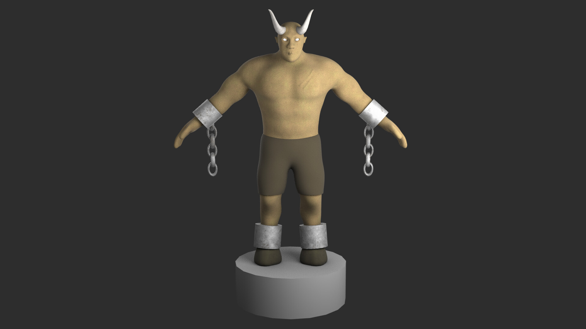 ArtStation - 3D Humanoid Monster Bull