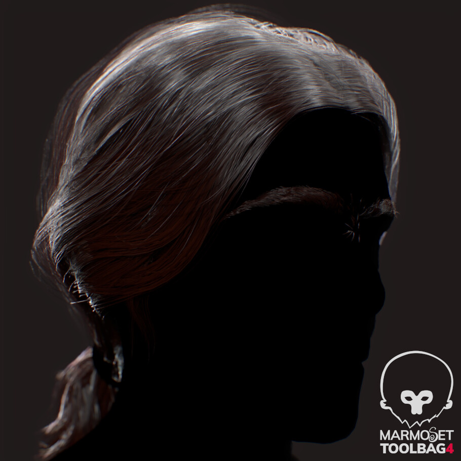 ArtStation - Real Time Hair 01 UE5 and Marmoset