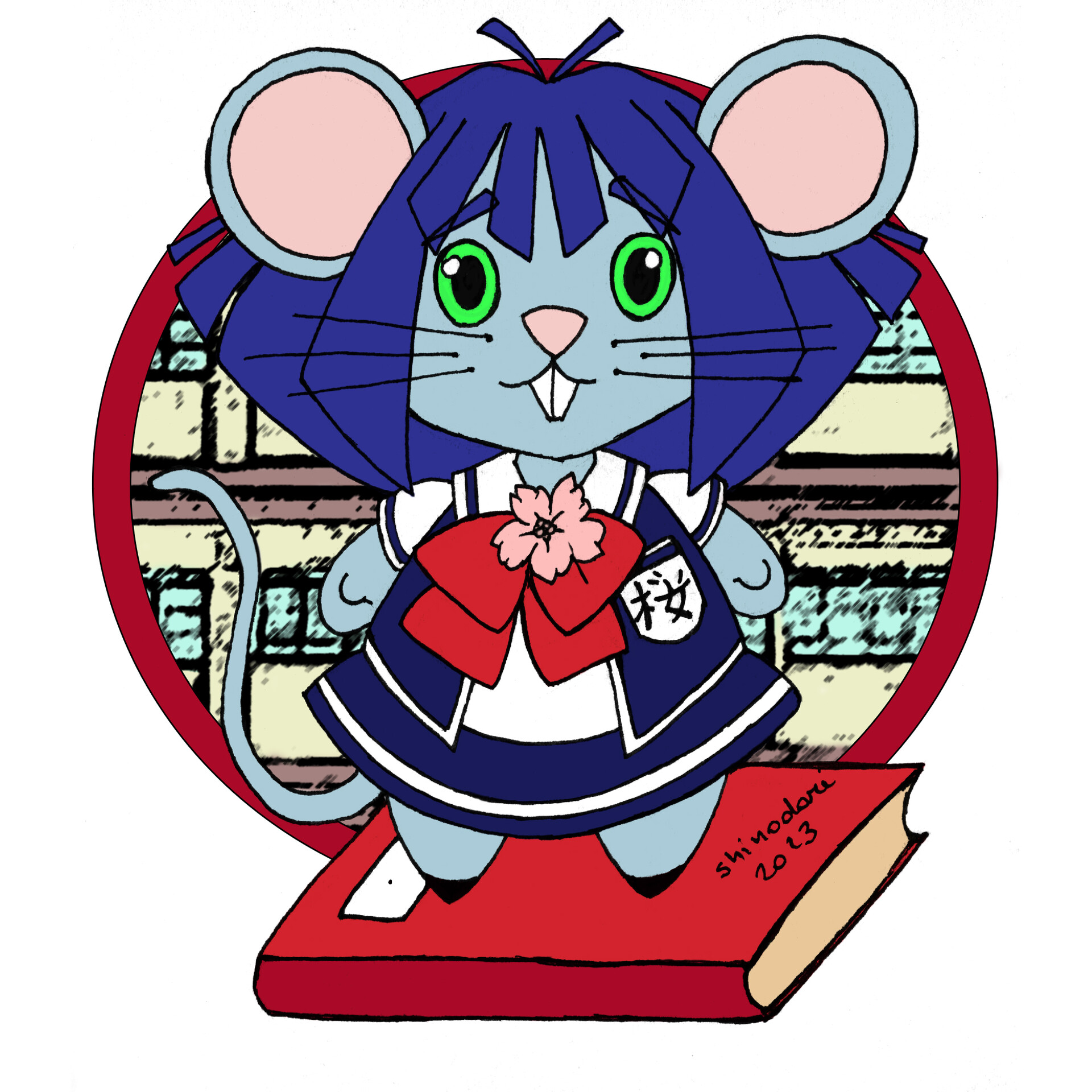 ArtStation - Sakura chan, mascot of the japanese high school