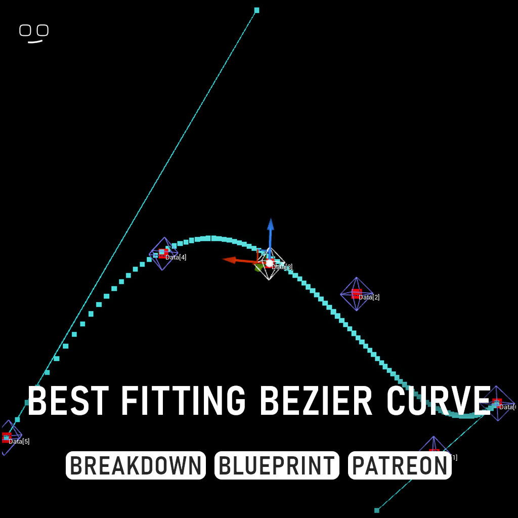 ArtStation - Unreal Engine Experiment - Best Fitting Bezier Curve & Gradient Descent