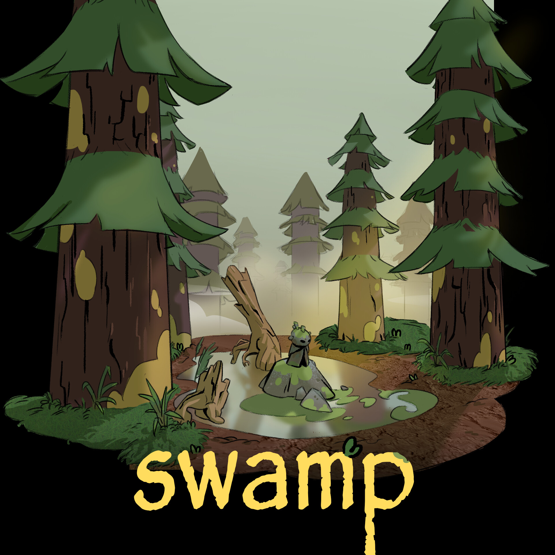 ArtStation - Production and concept art - Swamp diorama
