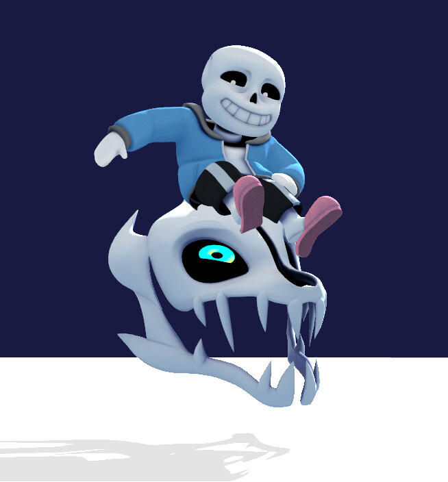 ArtStation - Sans and Blaster Animation +Process