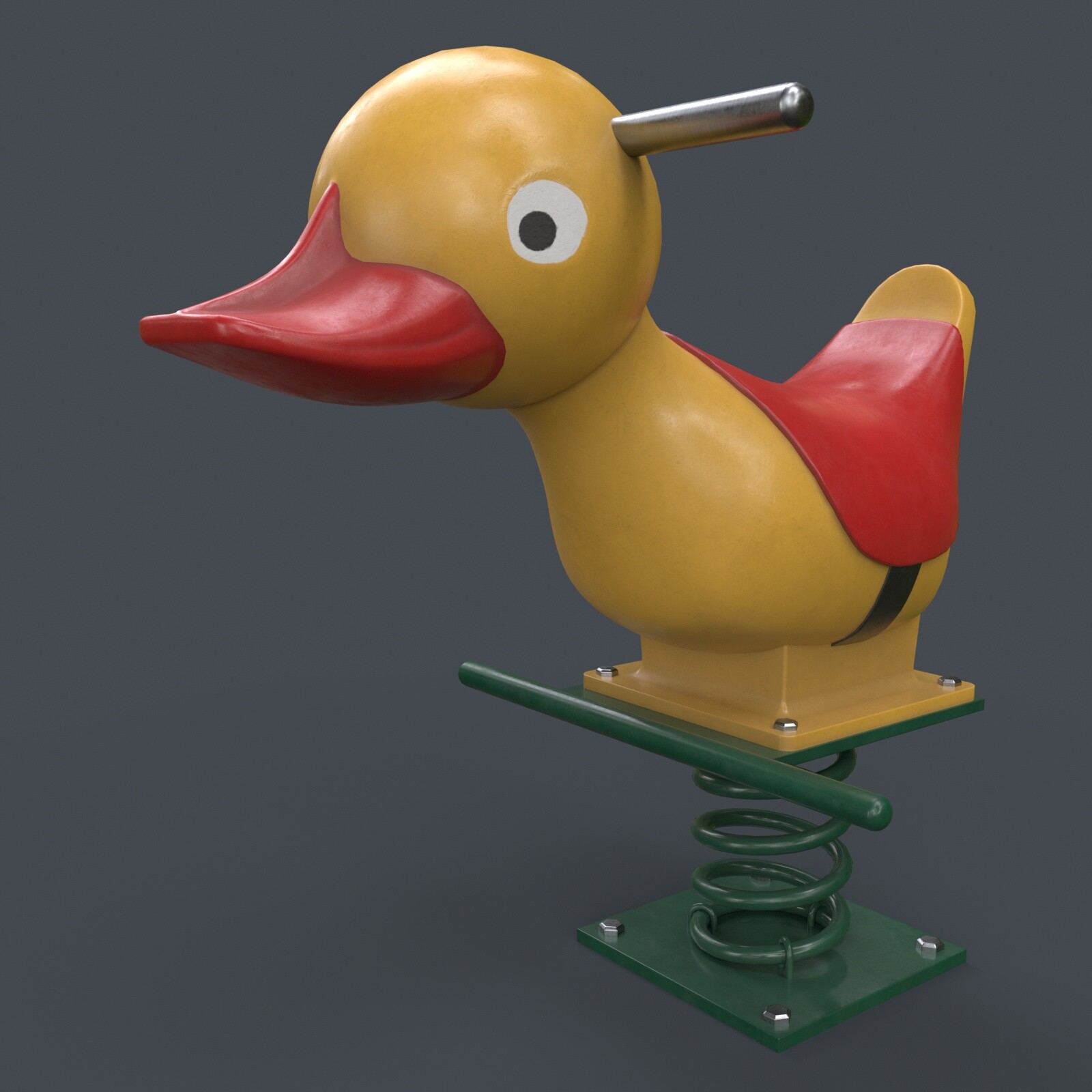 ArtStation - PBR Outdoor Spring Swing Playground Toy A
