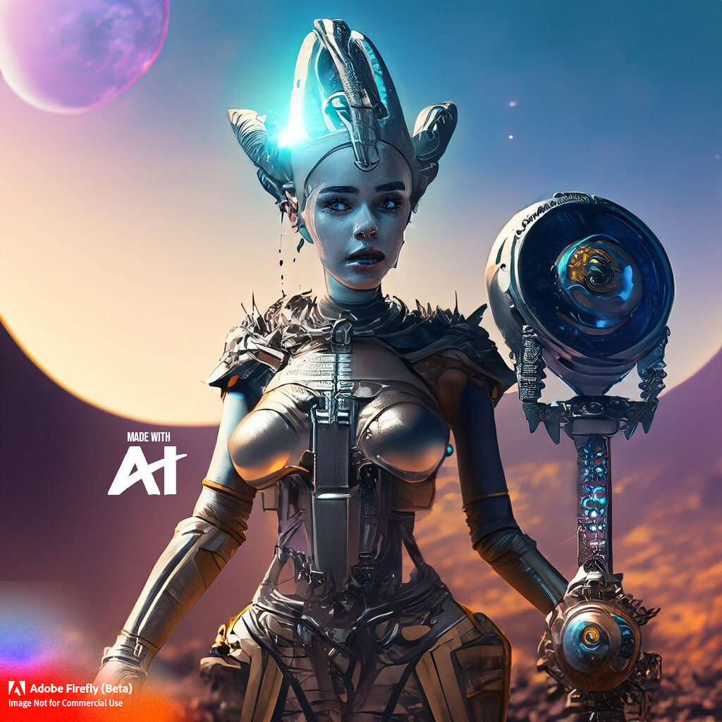 ArtStation - Royal Humanoids- an 'AI' portfolio created with Adobe Firefly.