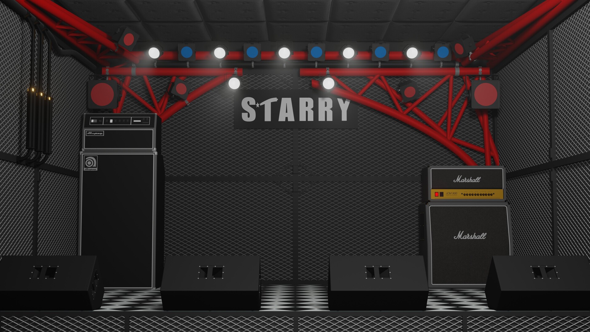 ArtStation - STARRY stage of Bocchi The Rock! / ぼっち・ざ・ろっく！[3D Scene ...