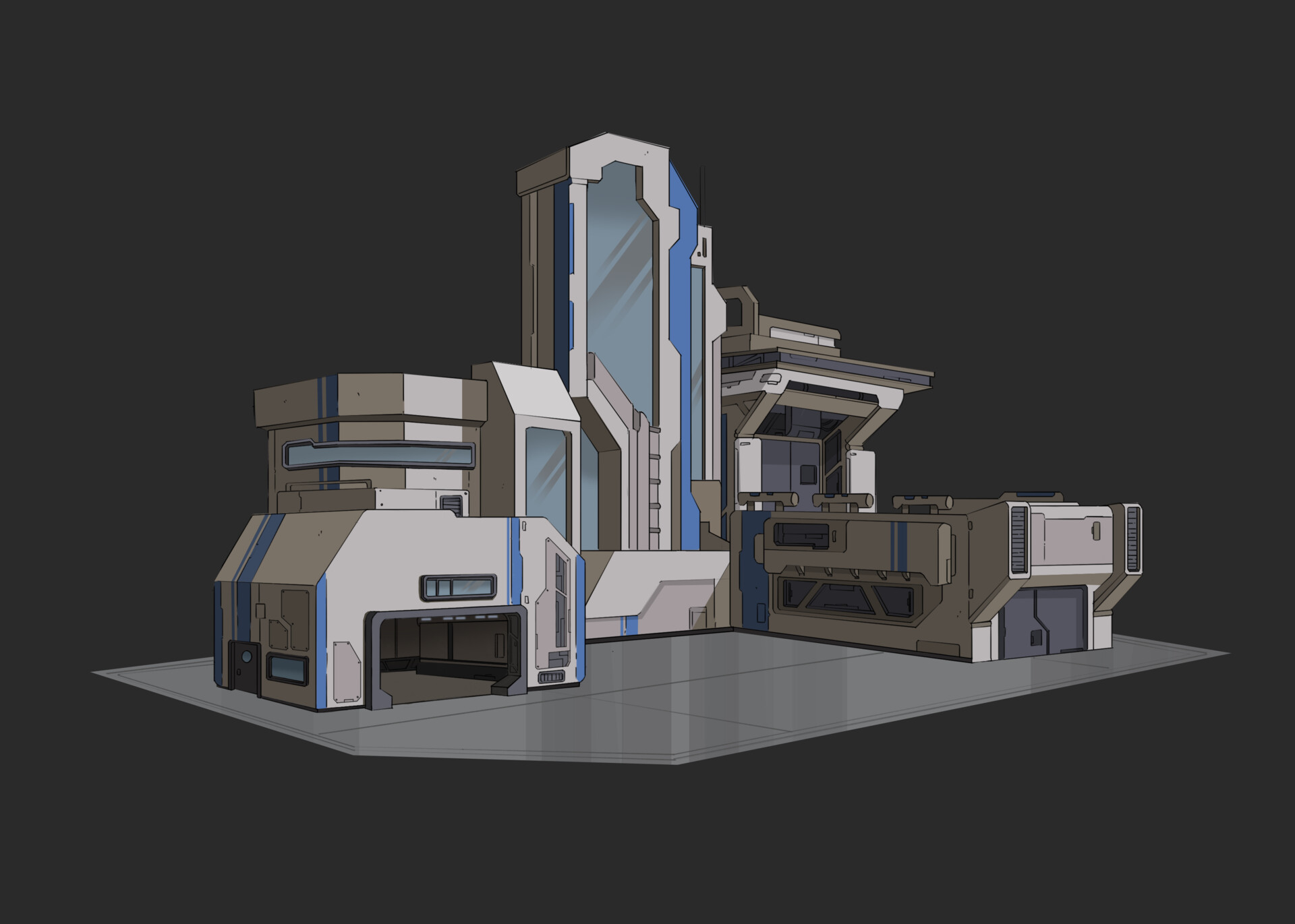 ArtStation - Research Military Base