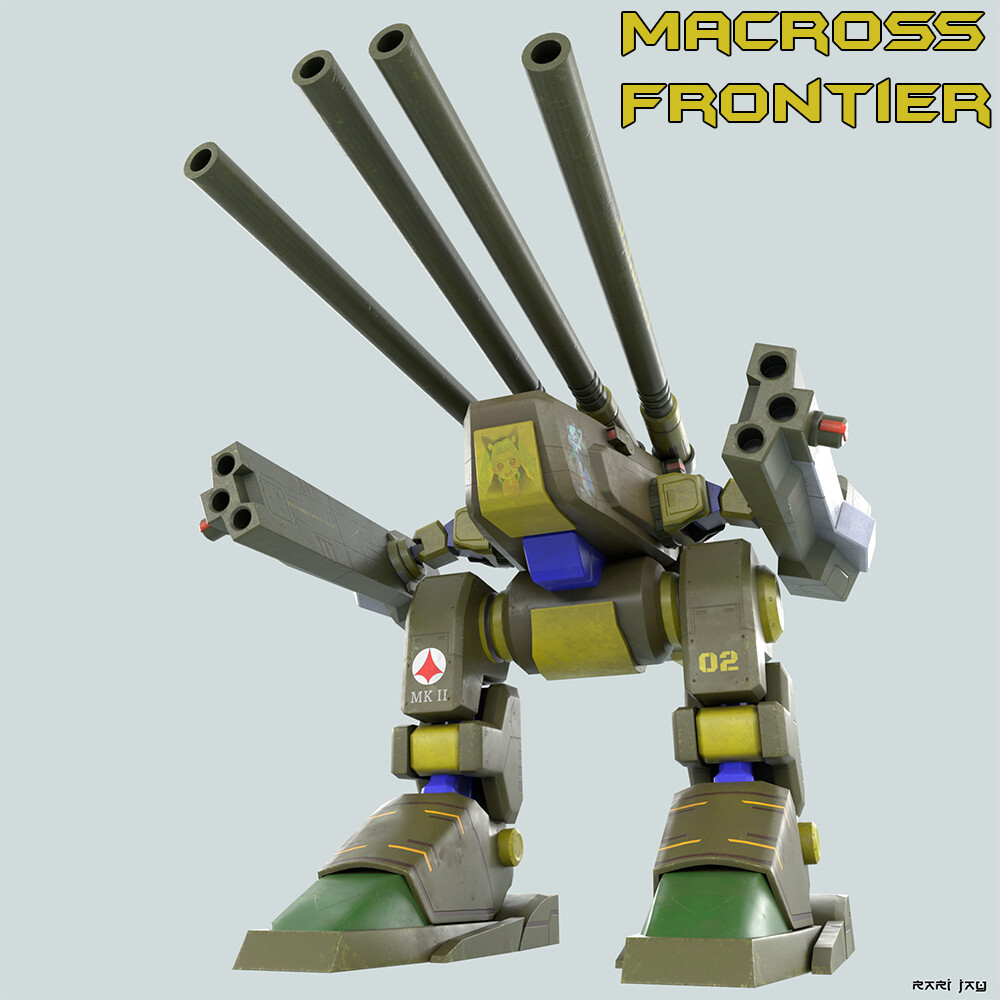 ArtStation - Battle Mech - "Destroid Monster" from anime Macross ...
