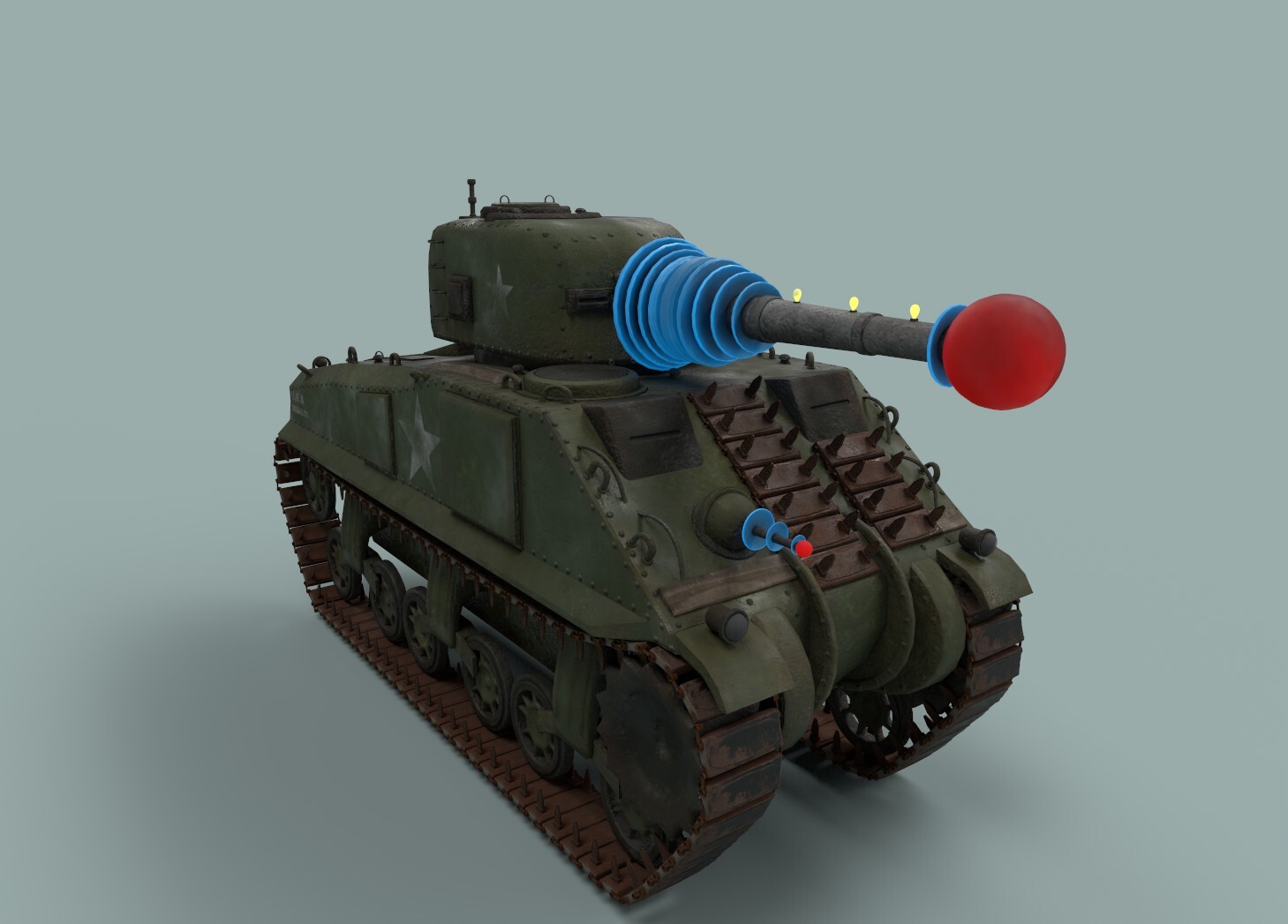 ArtStation - Sci-Fi WW2 Sherman Tank