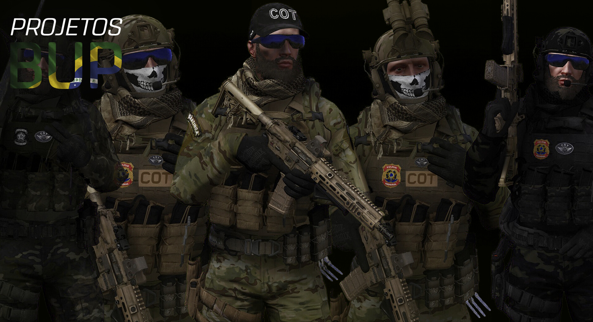 ArtStation - MEGA PACK : EUP FARDAMENTO COT POLÍCIA FEDERAL DO BRASIL