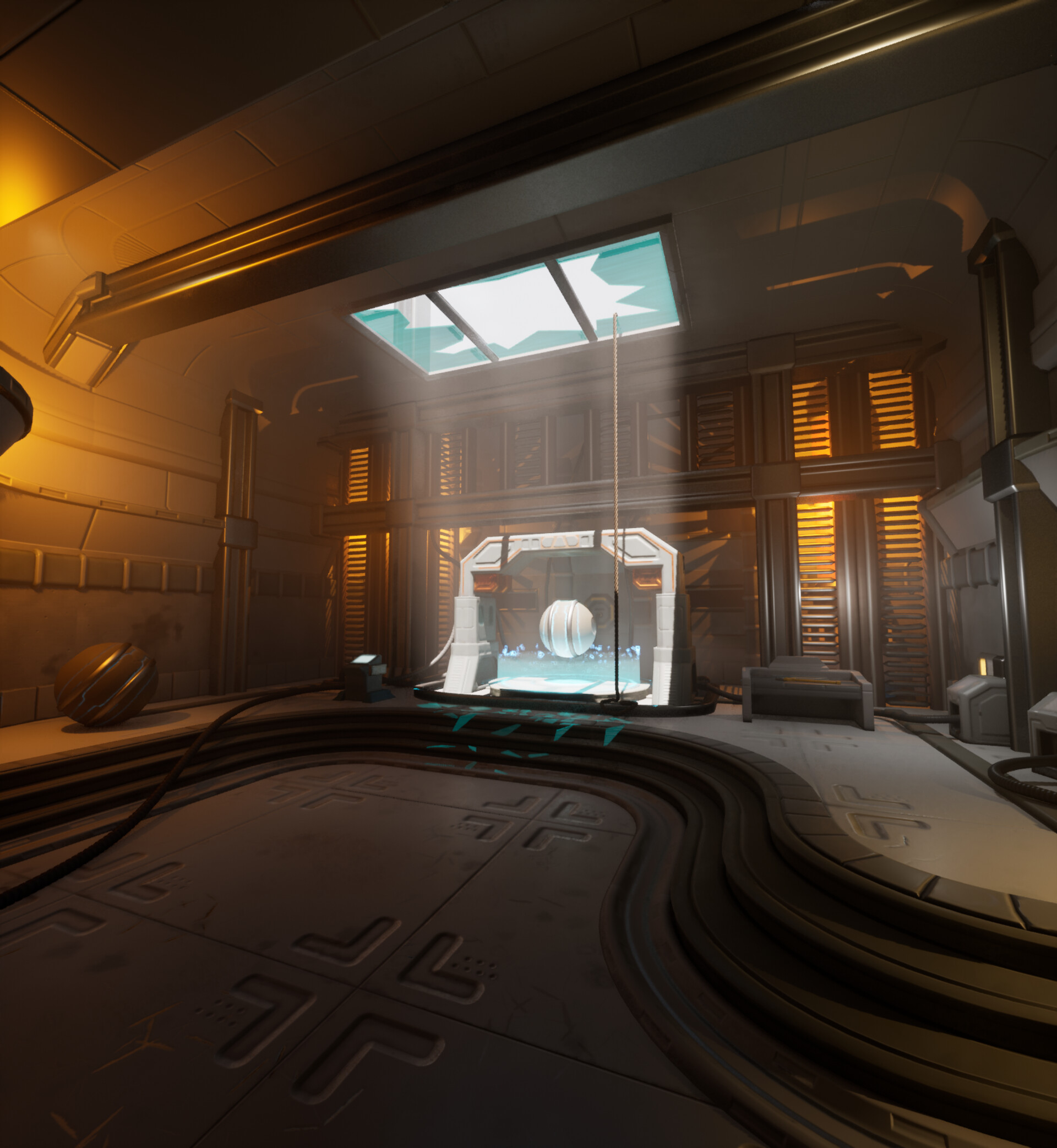 ArtStation - Stylised Sci-fi Reactor Scene