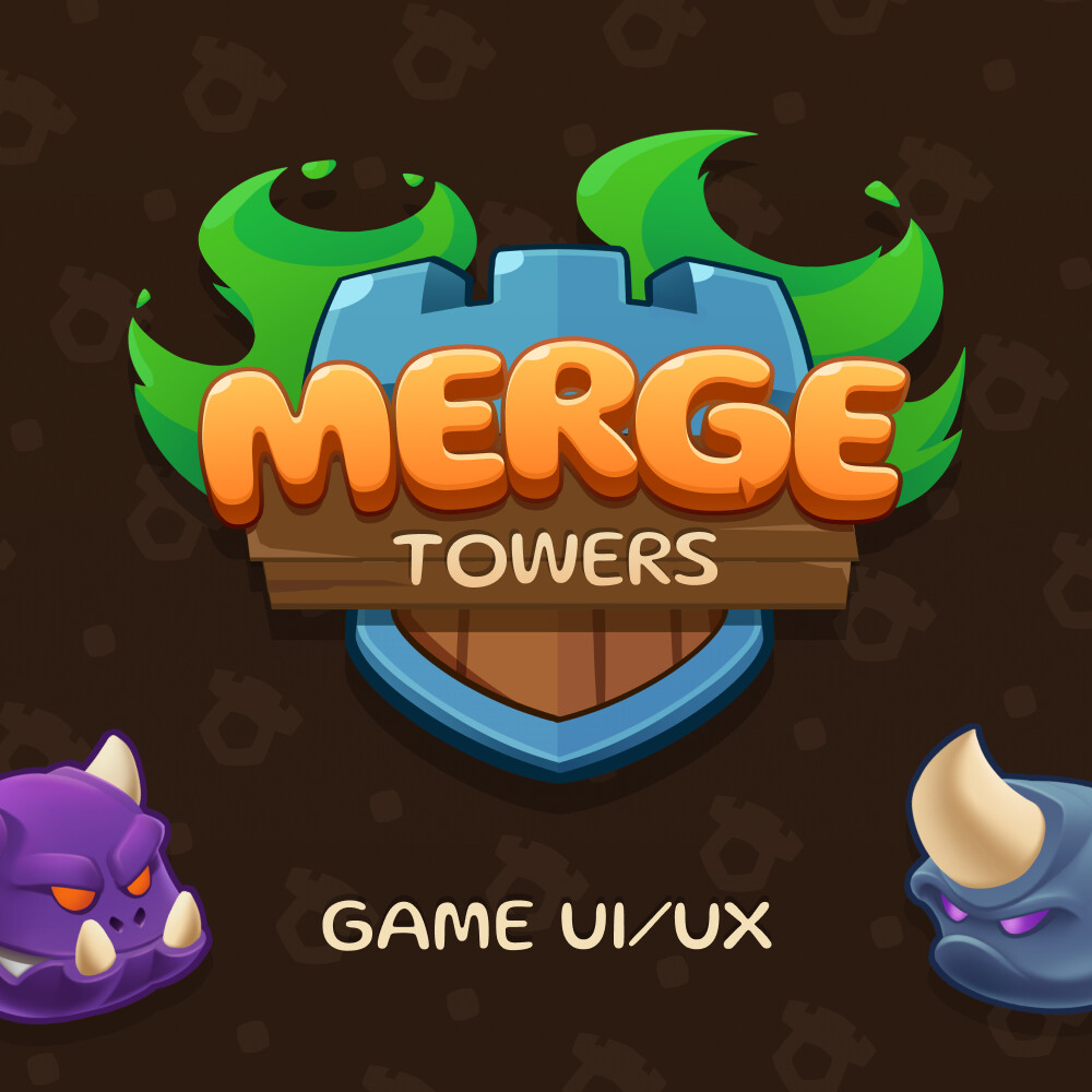 ArtStation - Merge towers - mobile game UI, UX, icons, concepts.