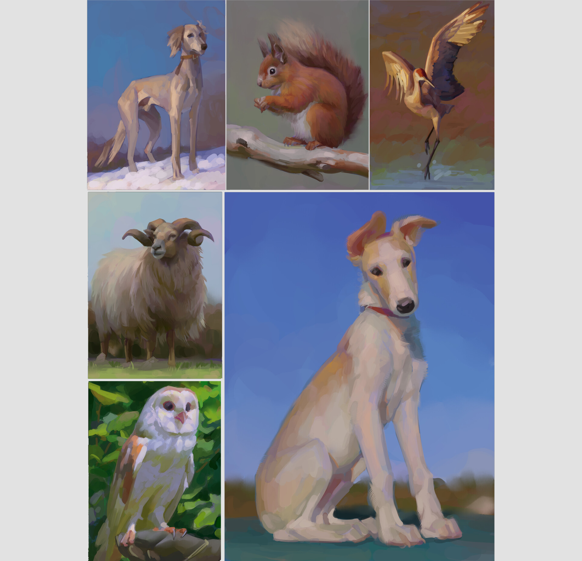 ArtStation - Study. A week of photo sketches every day. Animals