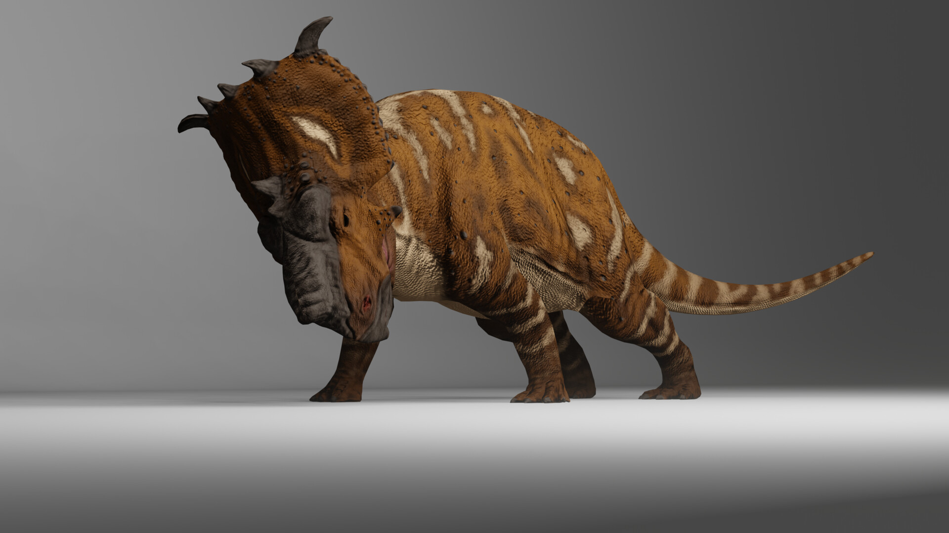 ArtStation - Pachyrhinosaurus Prehistoric Reptiles mod - Animation
