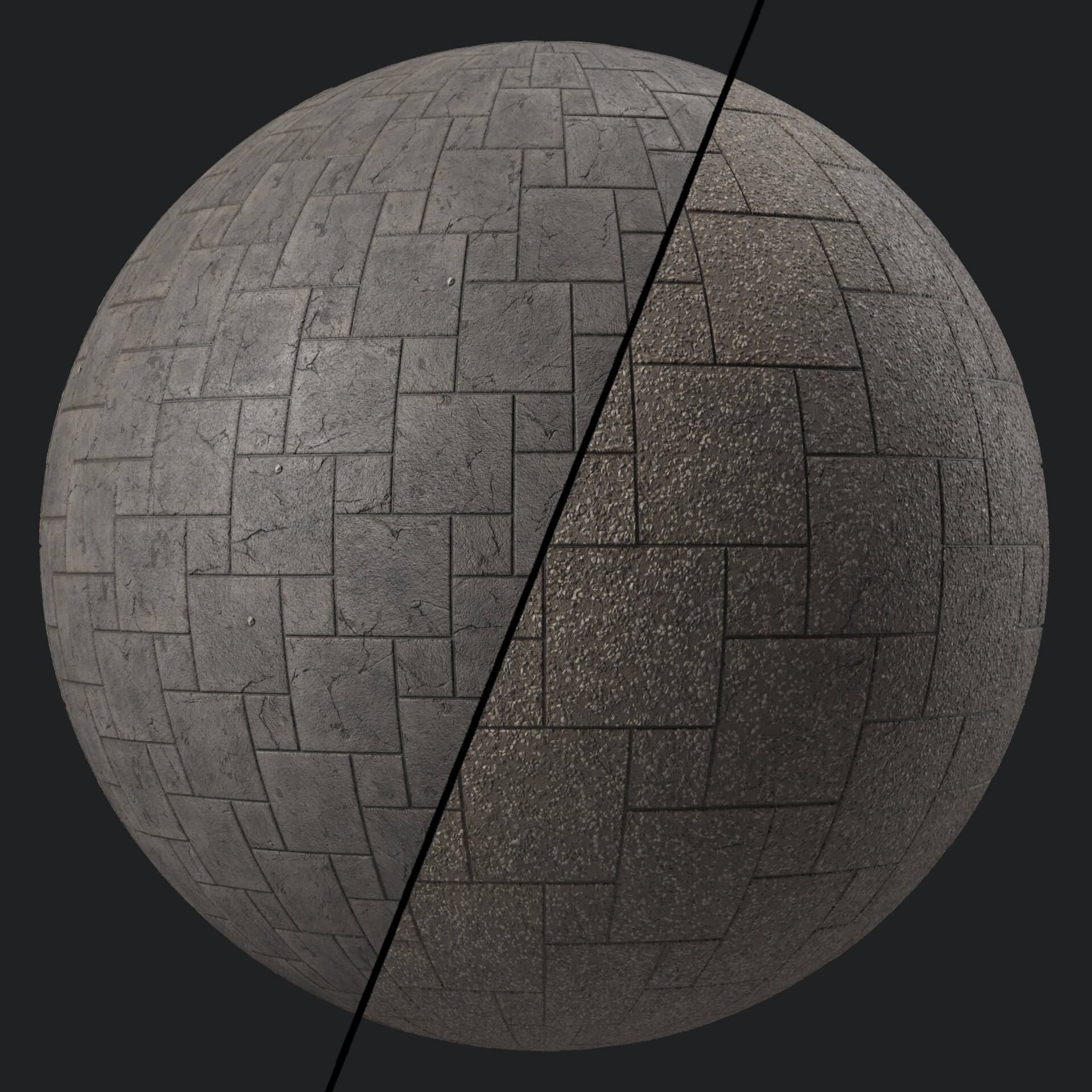 ArtStation - Tile Materials 35- Concrete Tiling By Gravel |Sbsar Pbr 4k ...