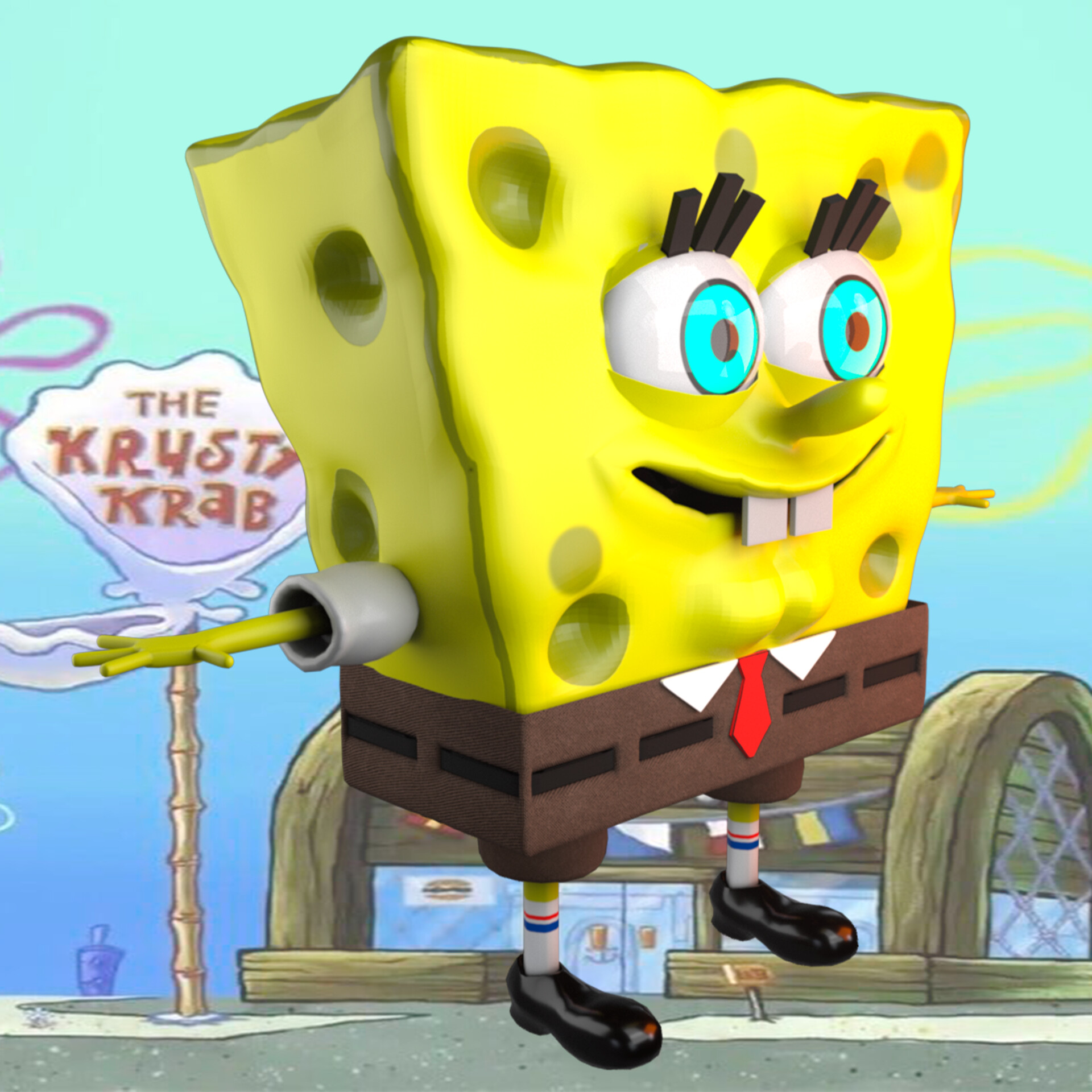ArtStation - SPONGEBOB FAN ART 3D