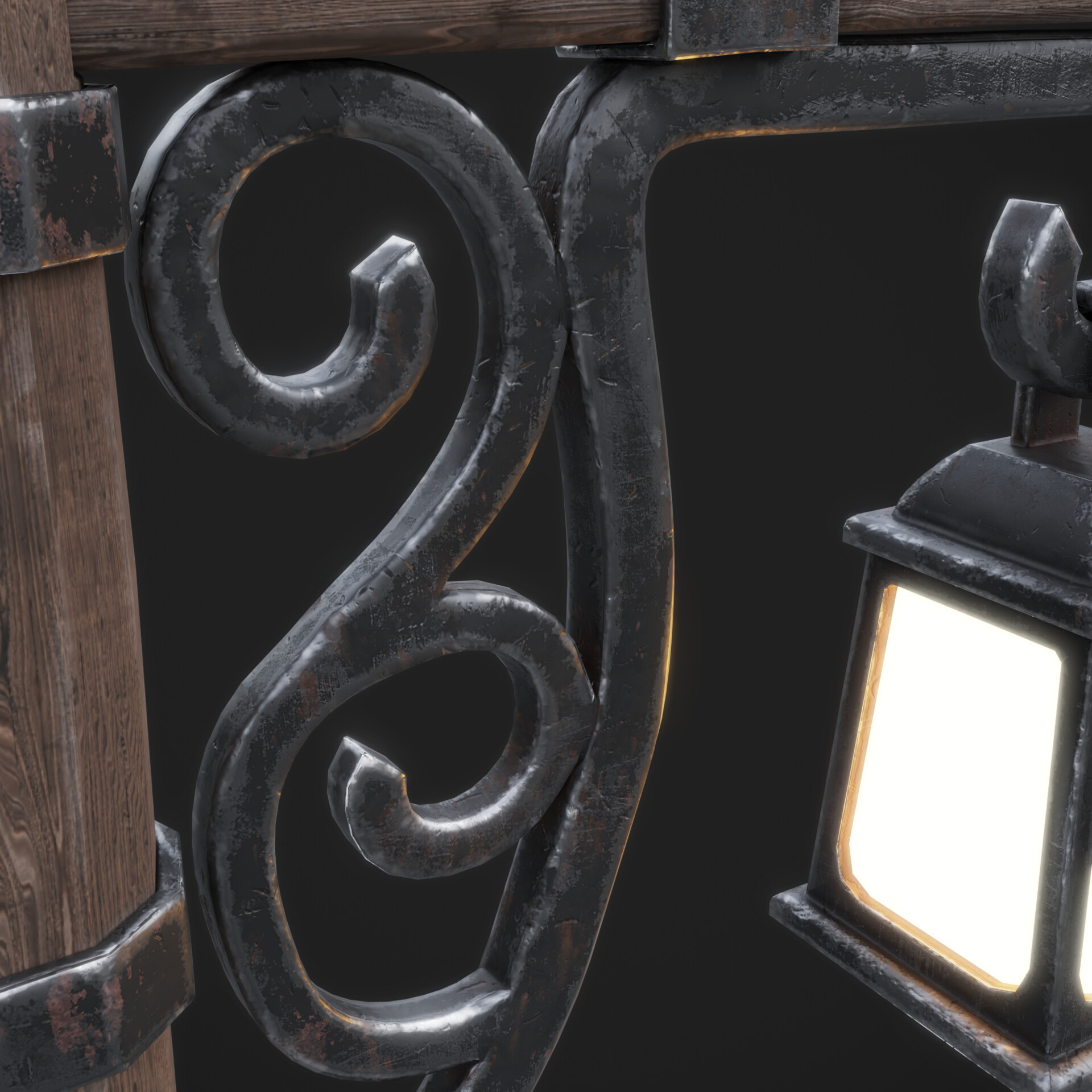 ArtStation - Medieval Street Light