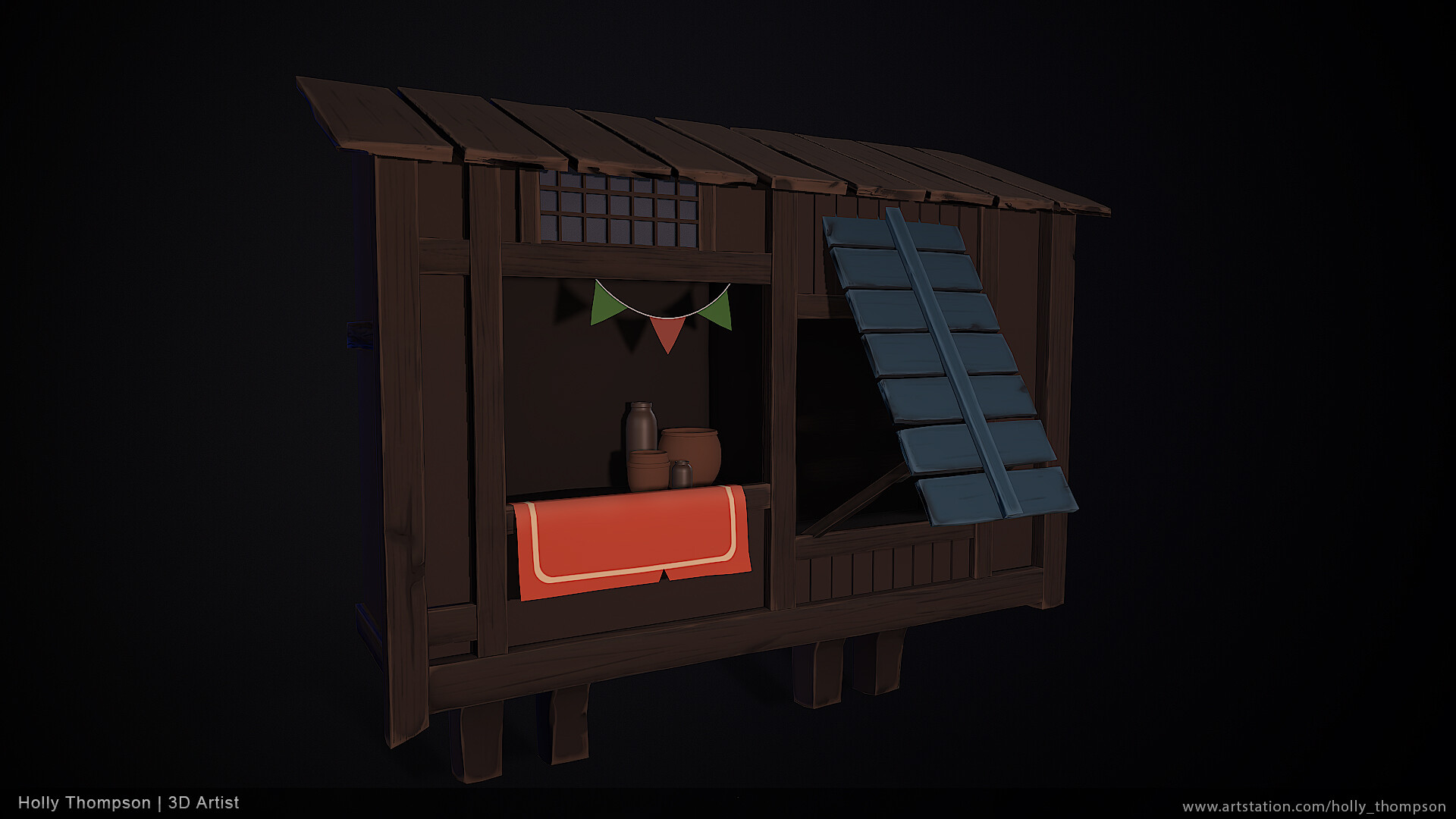 ArtStation - Environment Props | Stylized Train Station Environment